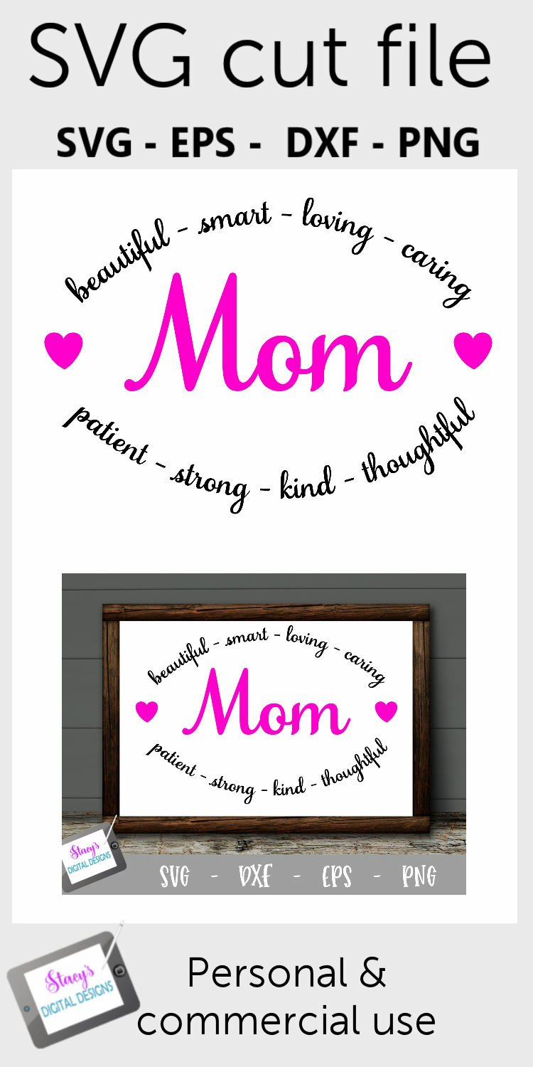 Mom SVG with arches | Mom Word Art