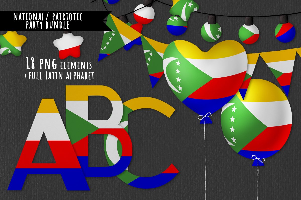 National, Patriotic Party Bundle. Comoros