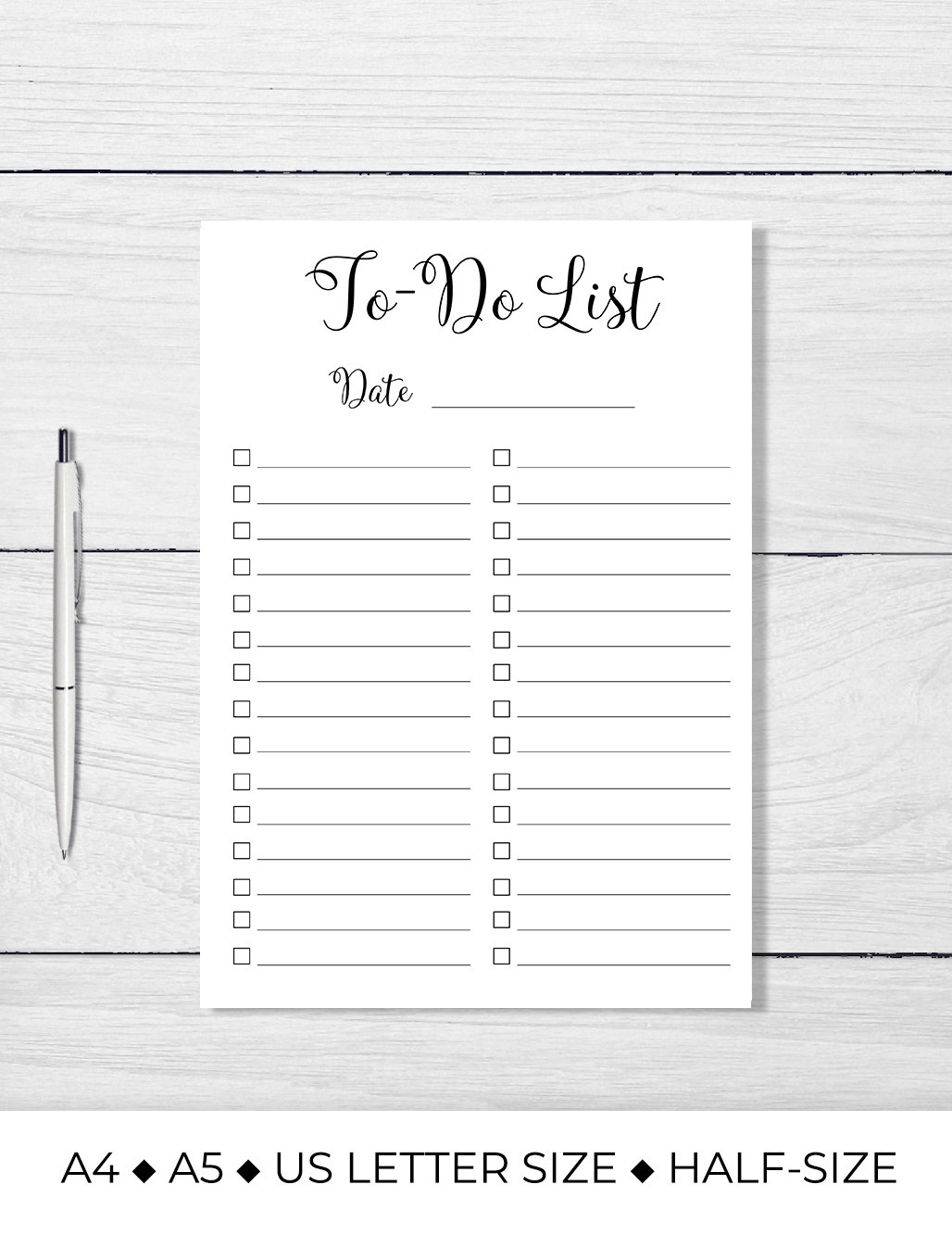 To do list. Daily to-do page . Planner inserts printable.