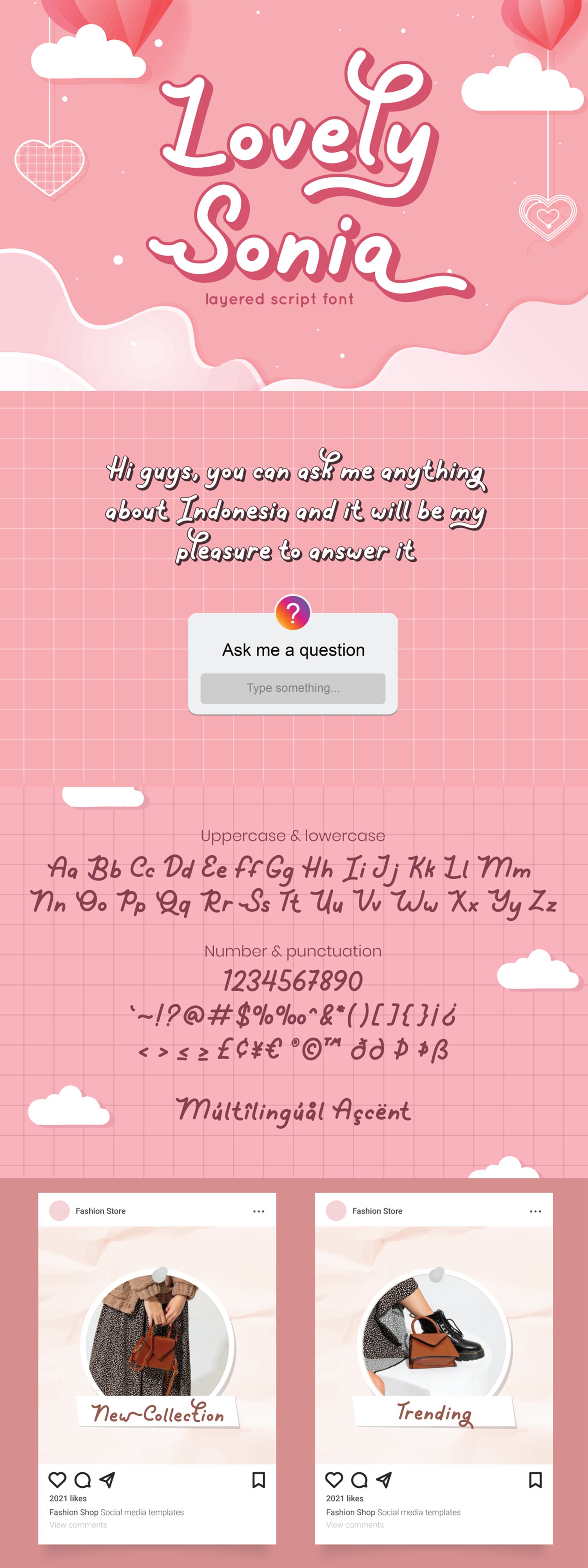 Lovely Sonia - Layered Script Font (1616524)