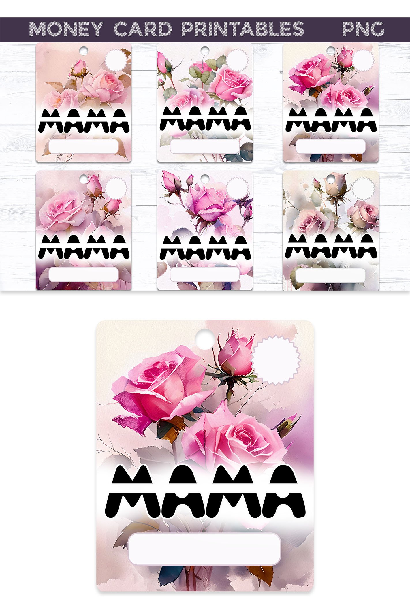 Mothers Money Card Printable | Mama Money Holder Bundle