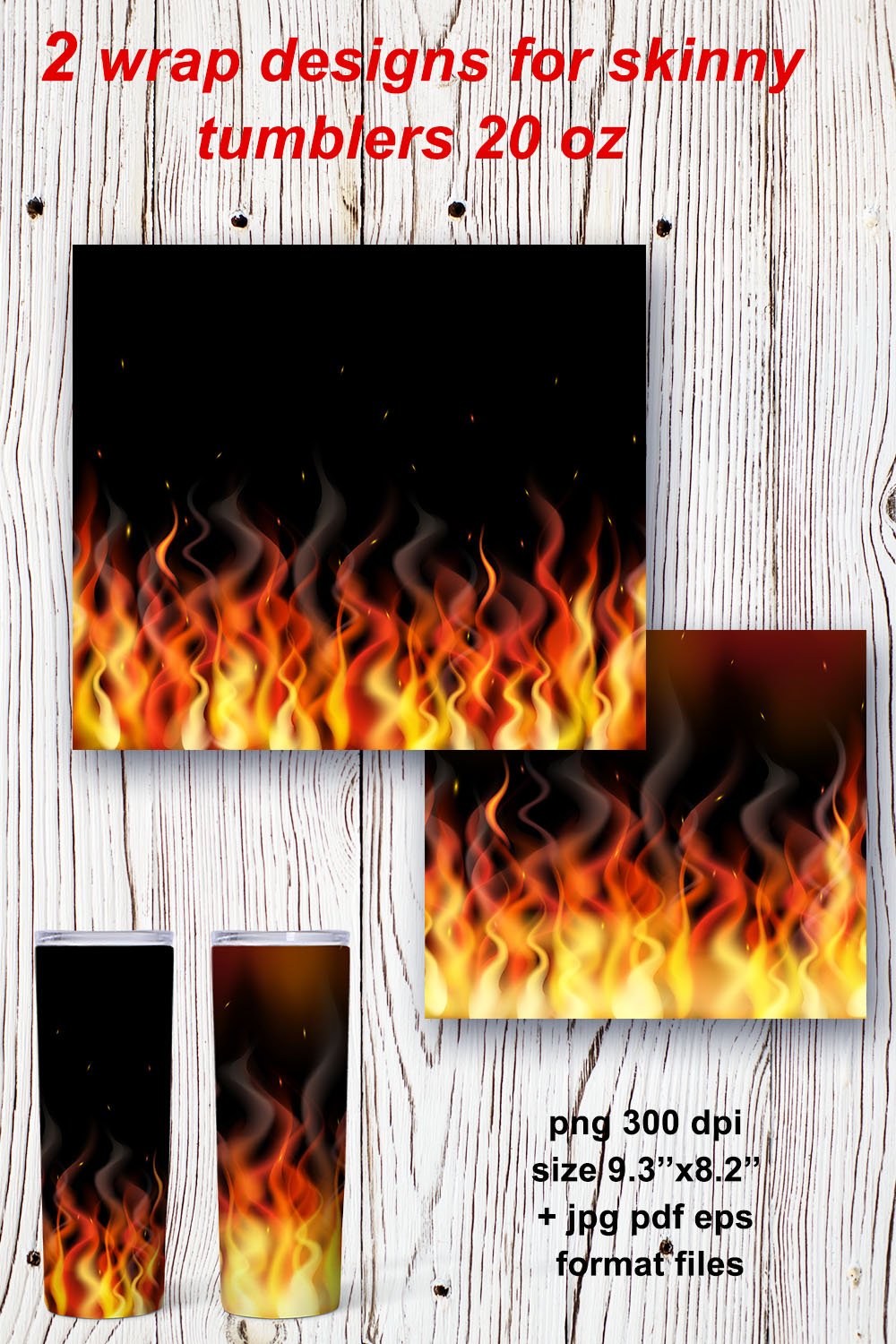 Tumbler sublimation designs, tumbler fire wrap bundle.