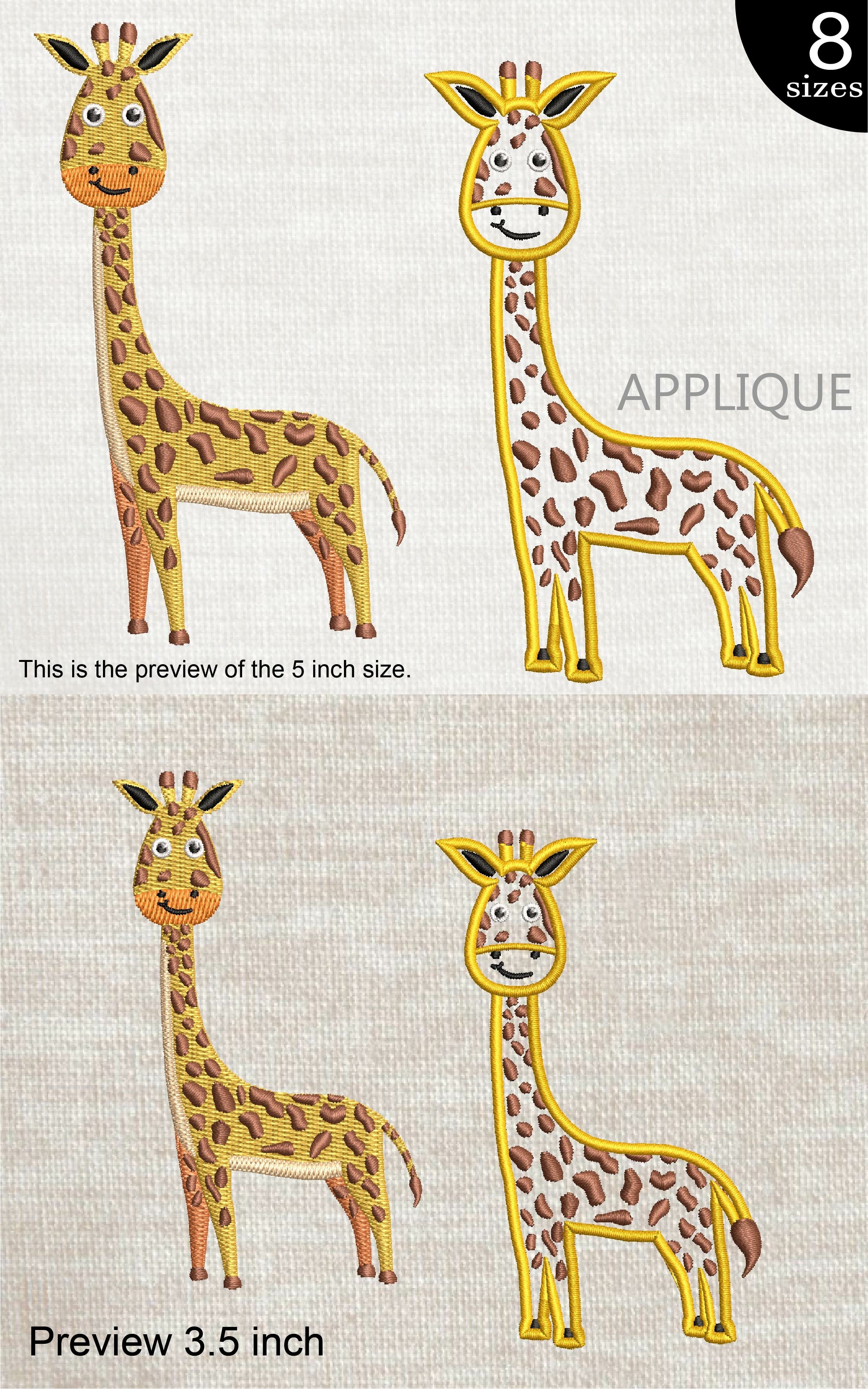 Giraffes - Embroidery Files - 53e