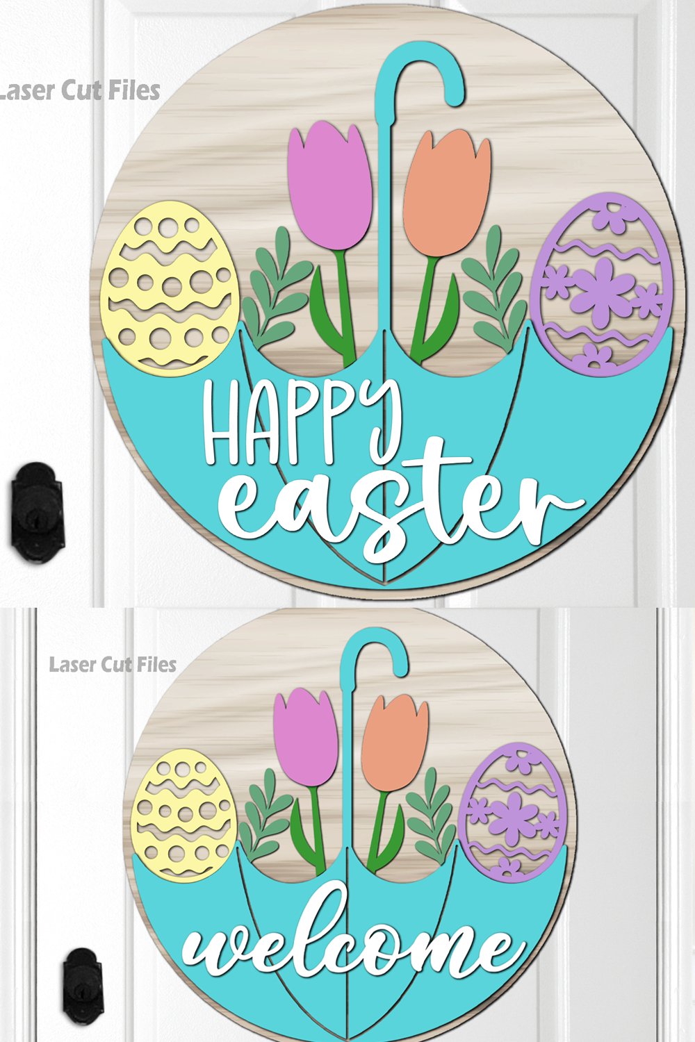Easter Sign SVG | Floral Umbrella SVG | Egg SVG | Easter SVG