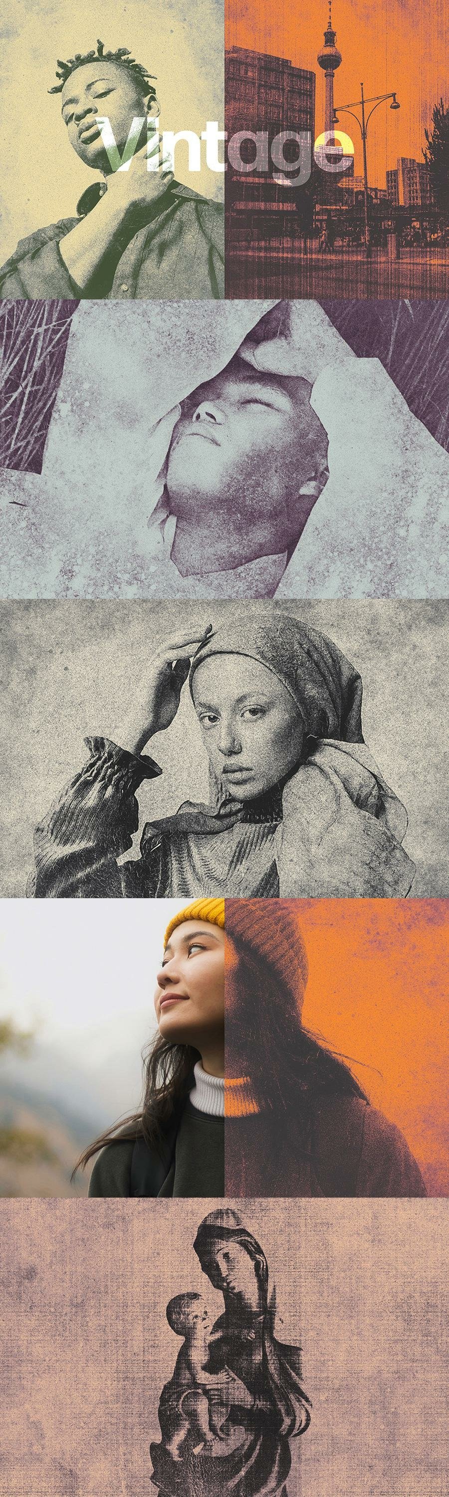 Vintage Album Photo Effects