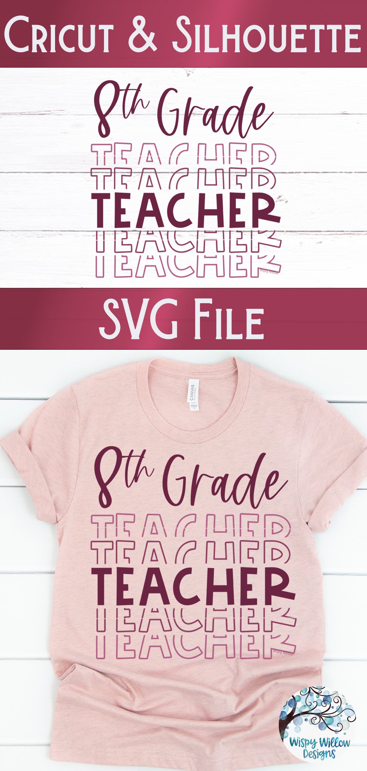 Eighth Grade Teacher SVG | Teacher Shirt SVG