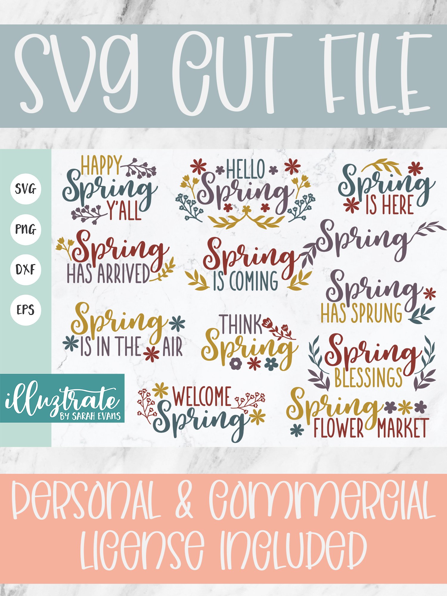 Spring Signs SVG Cut Files