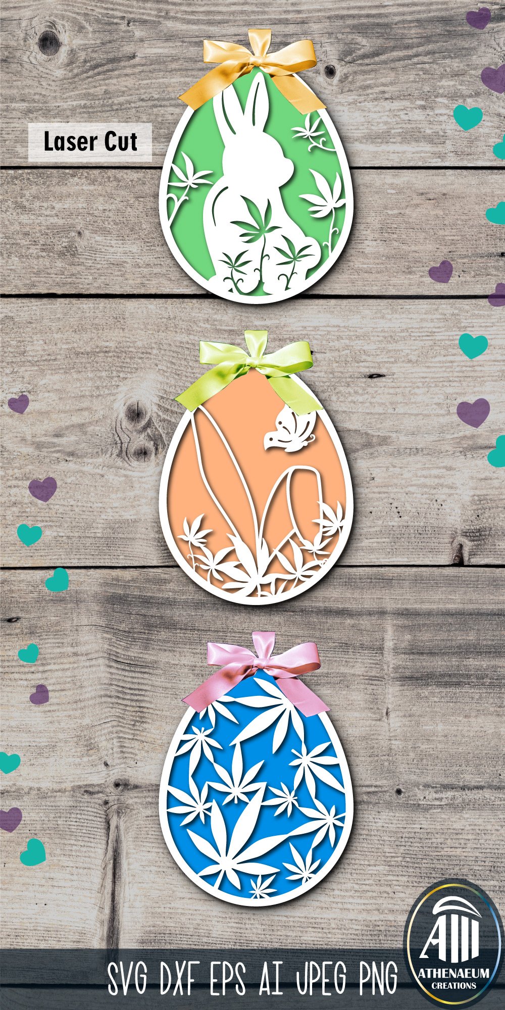 Weed Easter Egg SVG| Easter Laser Cut Template| Cannabis SVG