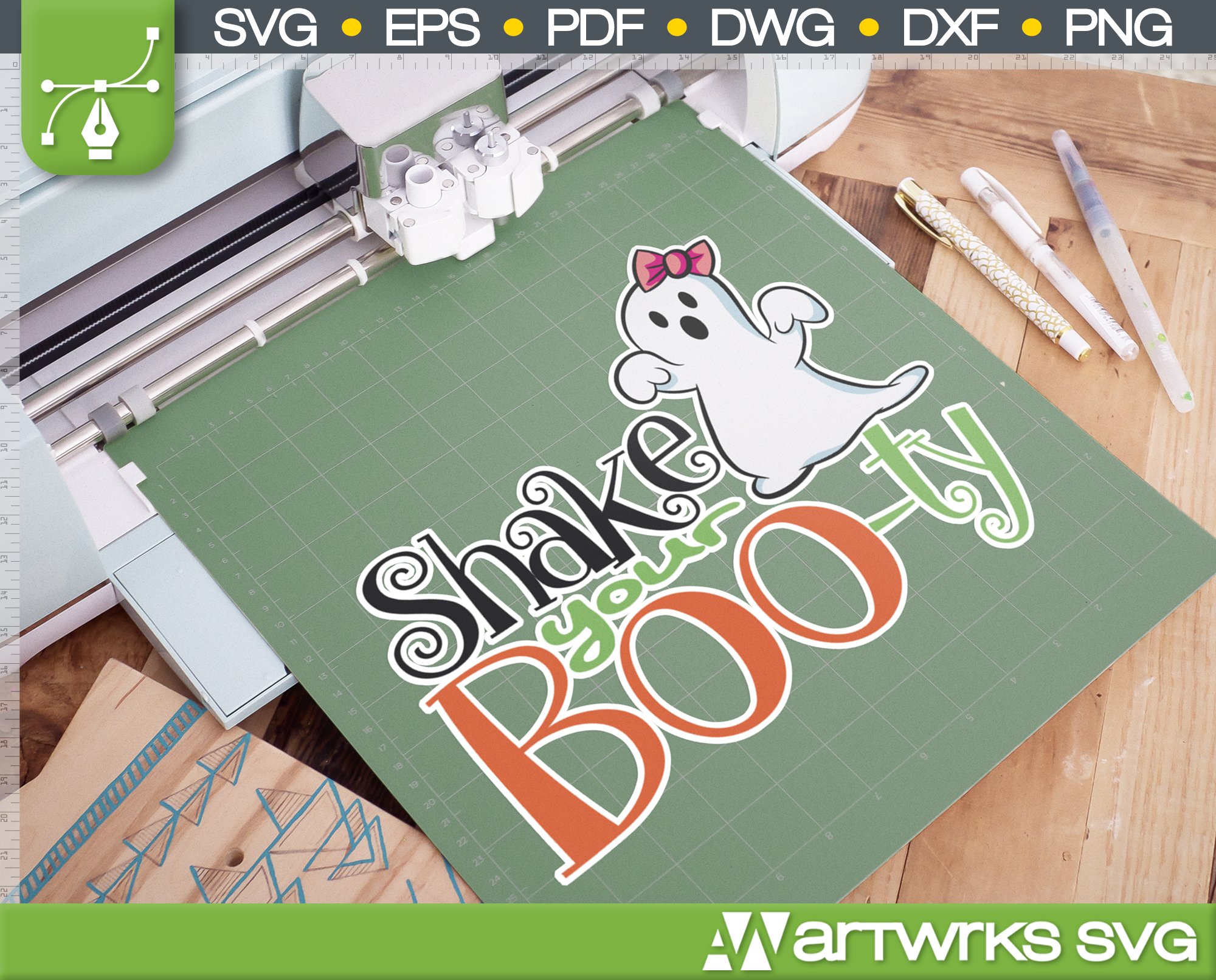 Ghost SVG files for Cricut | Shake Your Boo-ty