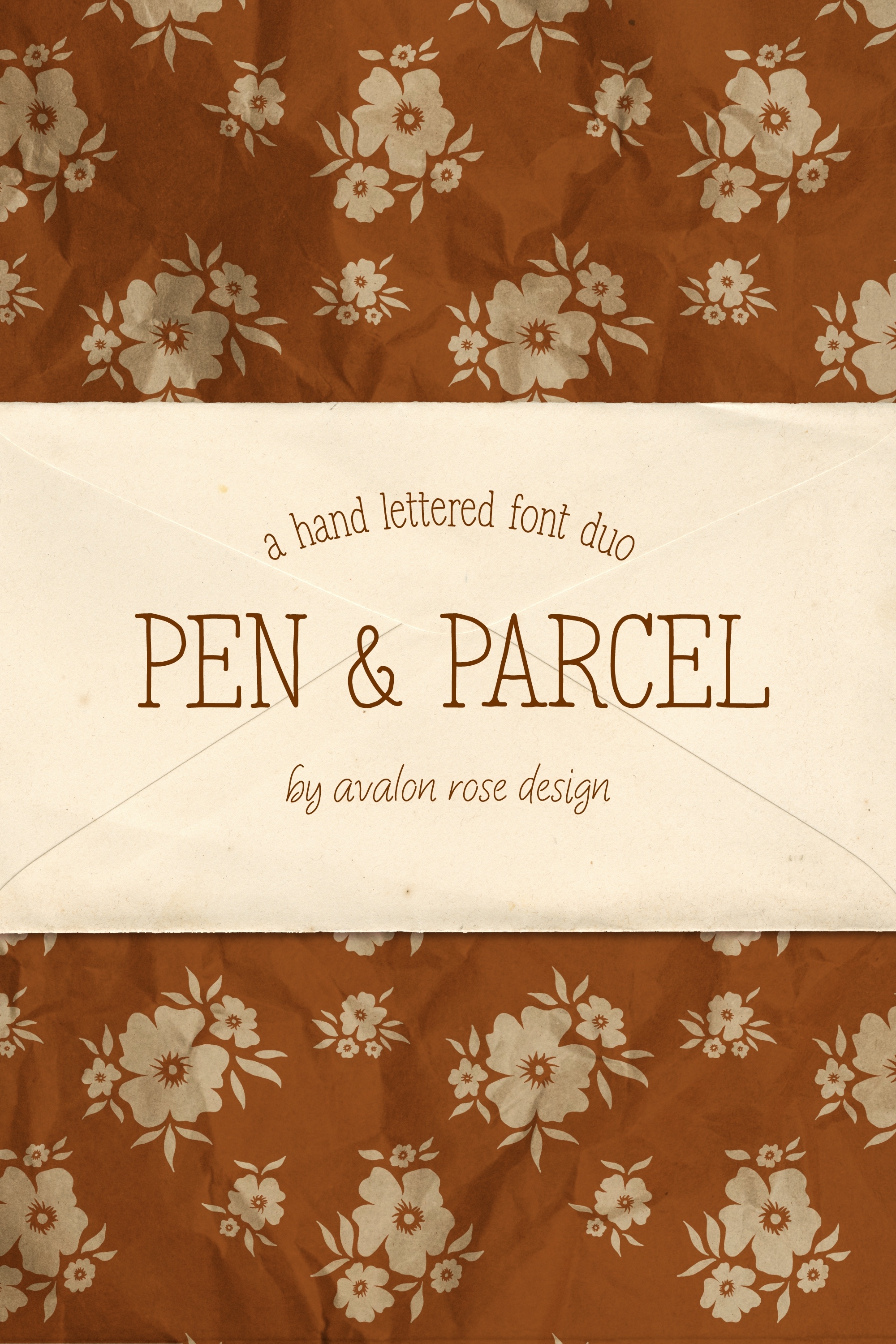 Pen & Parcel Hand Lettered Font Duo - Serif and Script