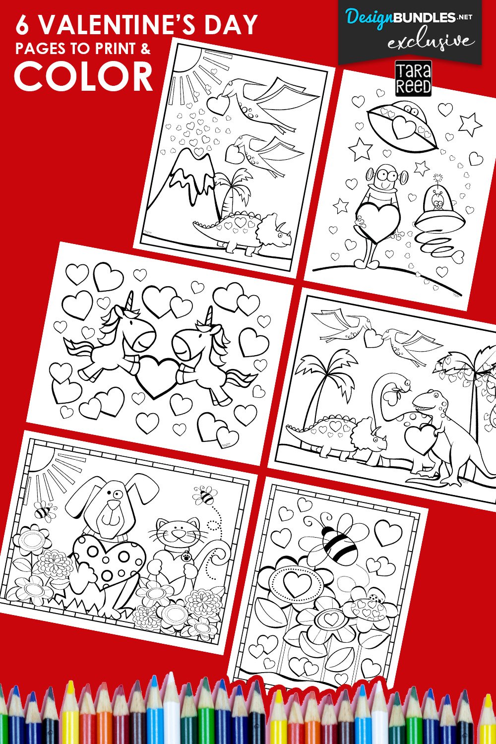 Valentine's Day Coloring Pages | Valentines Day Party idea