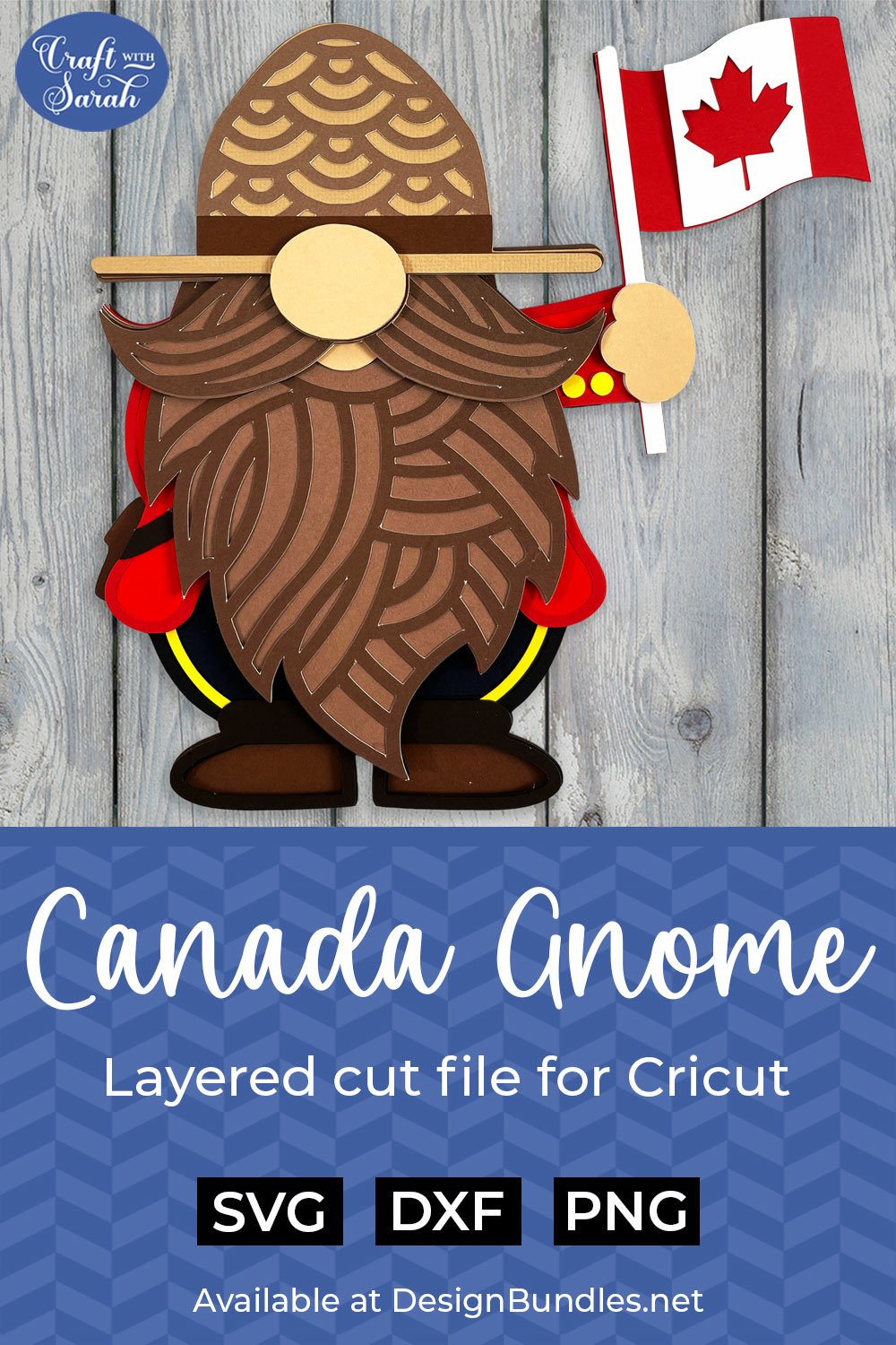 Canada Day Gnome SVG | 3D Layered Male Canadian (1960198)