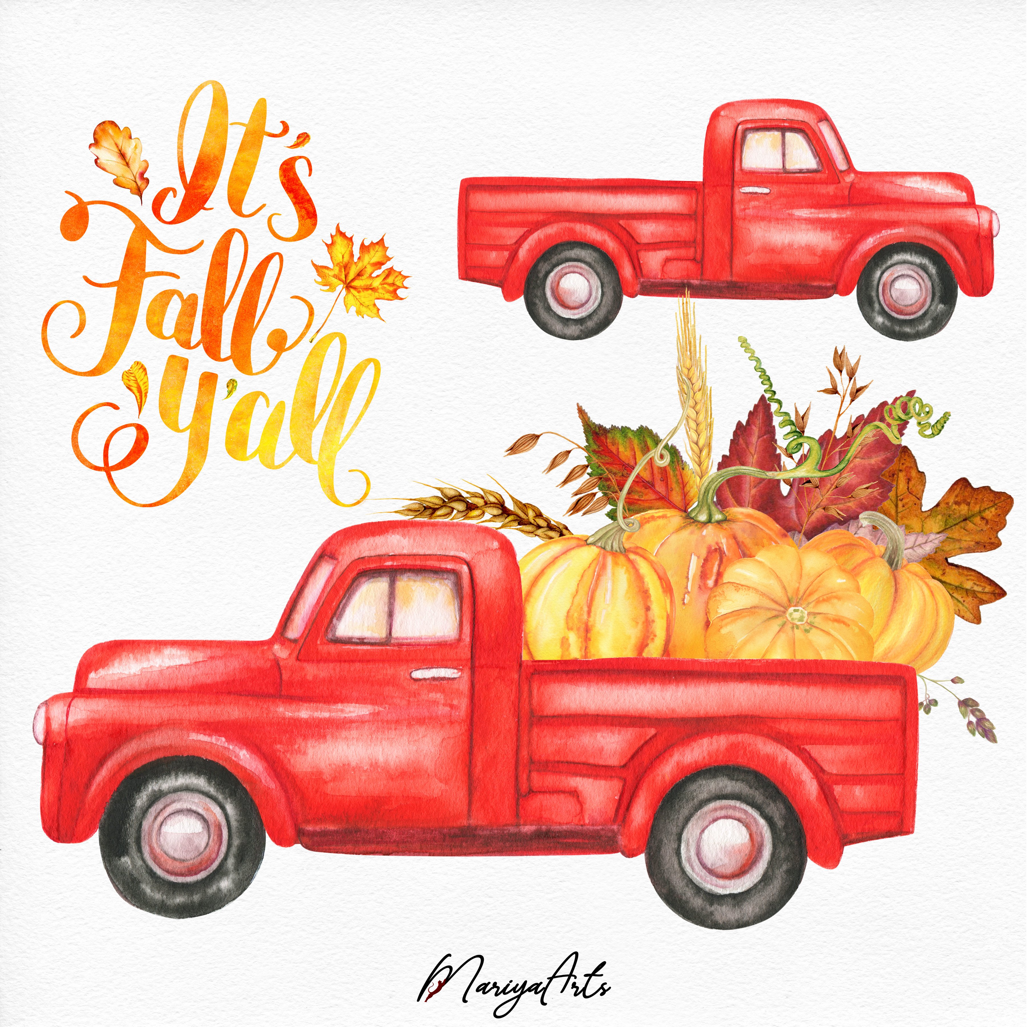 Harvest Truck, Thanksgiving Clipart, Autumn, Its Fall Yall