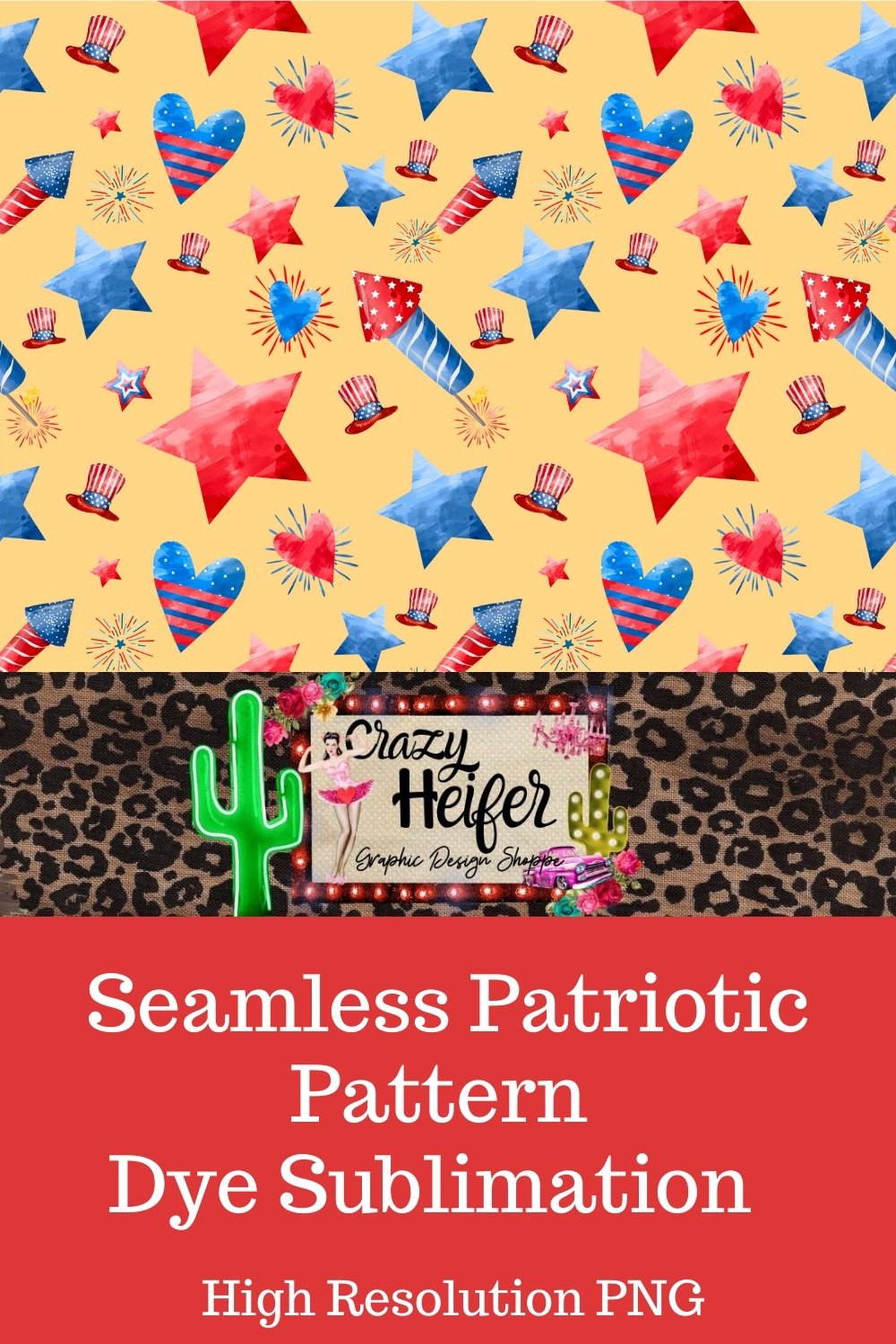 Patriotic Seamless Pattern file | Seamless design file