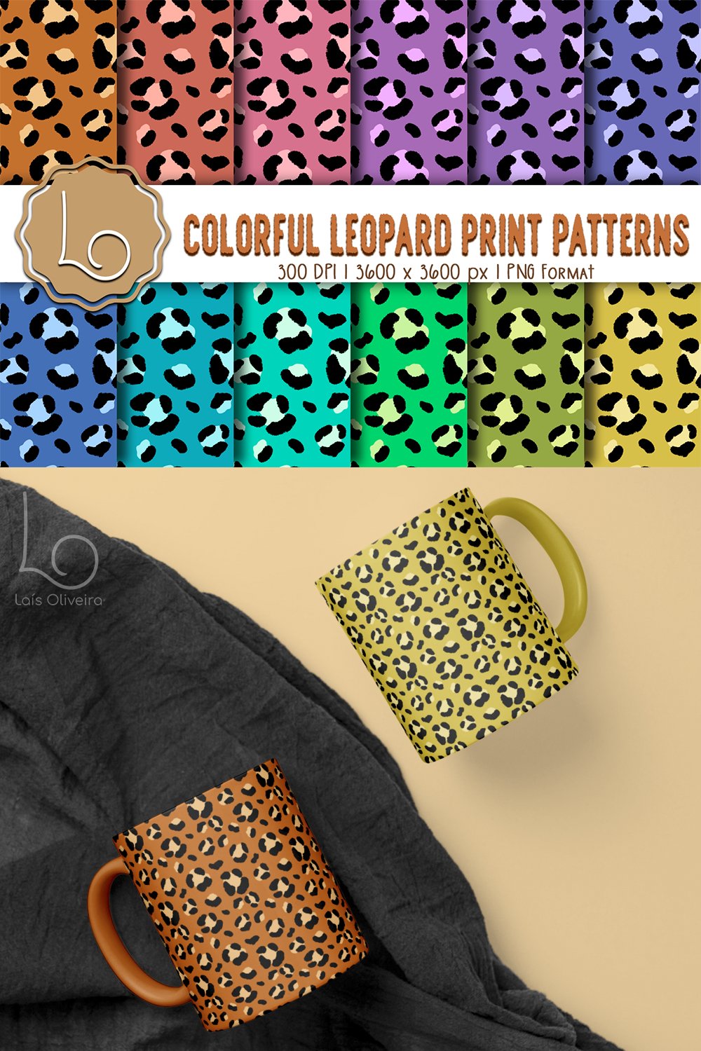 12 Colorful Leopard Print Patterns