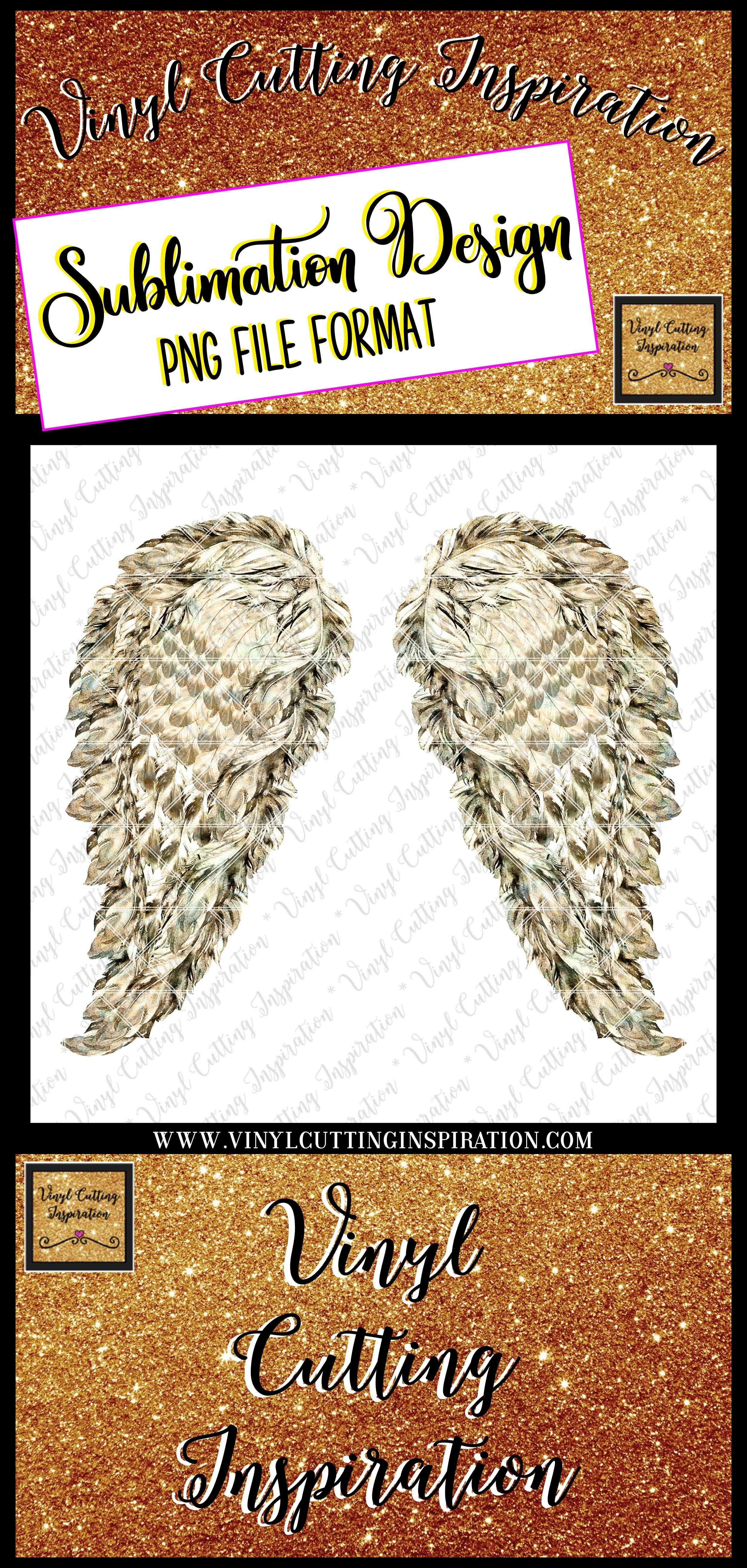 Angel Wings Sublimation T-shirt Design | Watercolor