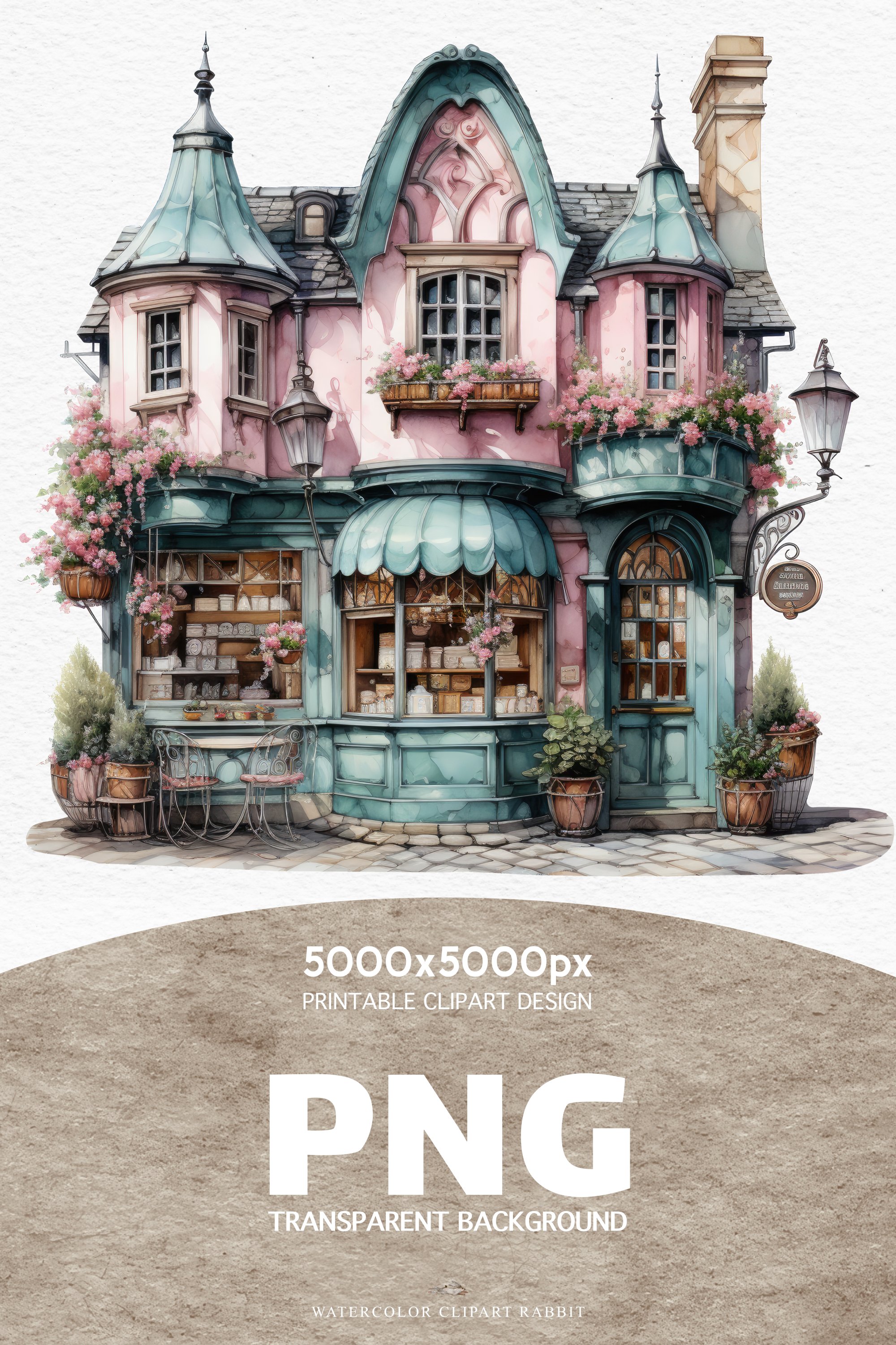 Fantasy Pastel Store Bakery Shop Cafe House Architecture