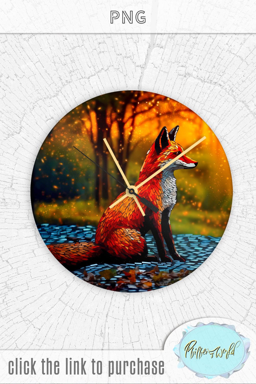 Patriotic Eagle Clock Face Sublimation Design