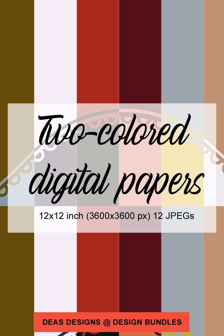 Two-colored papers