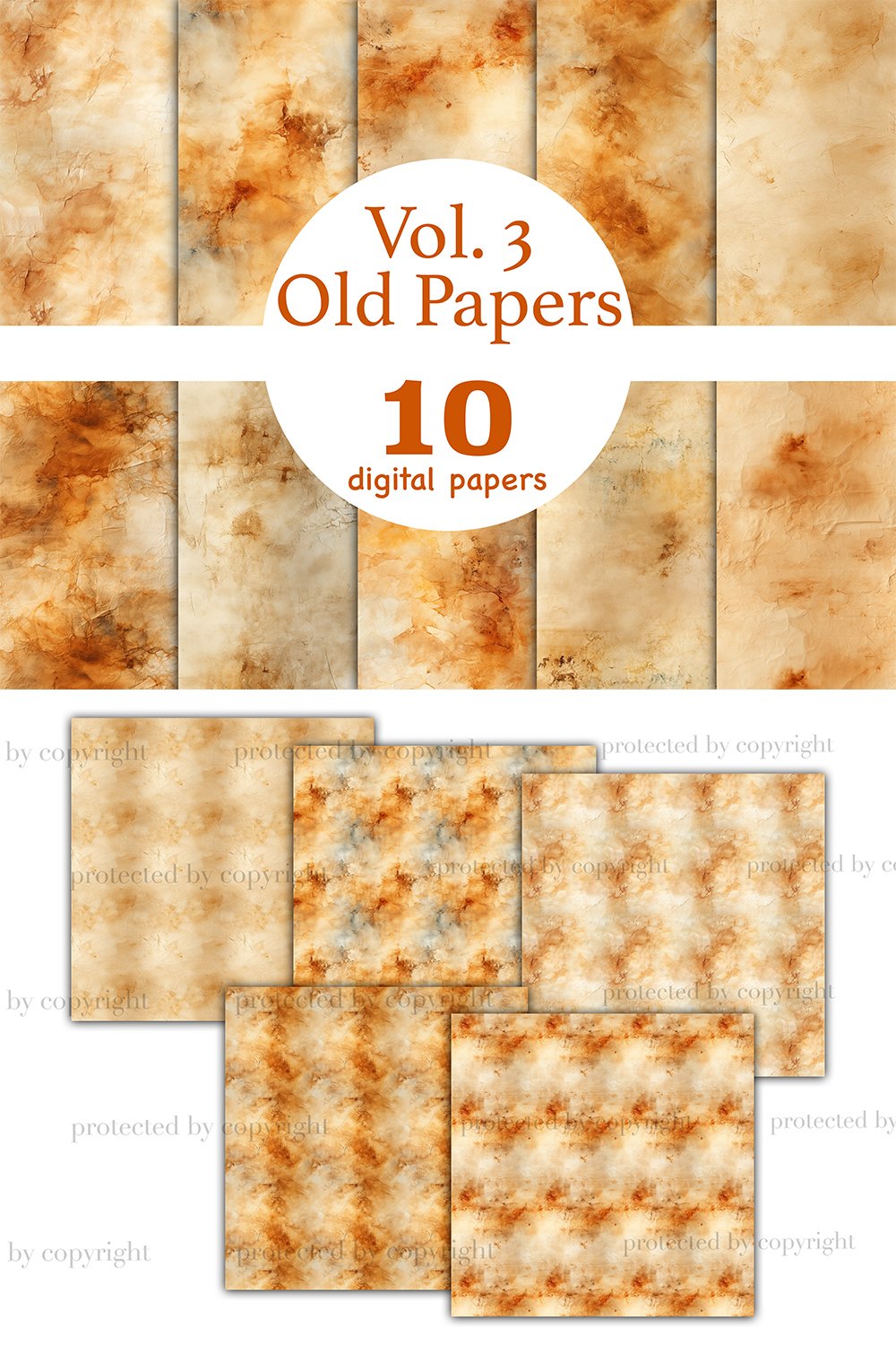 Old Paper Seamless Texture | Vintage Scrapbook Digital Paper