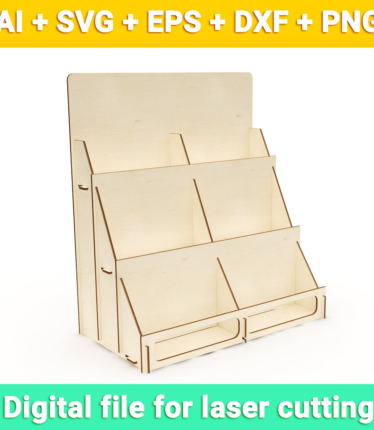 Paper organizer and stickers vector for CNC svg vector file