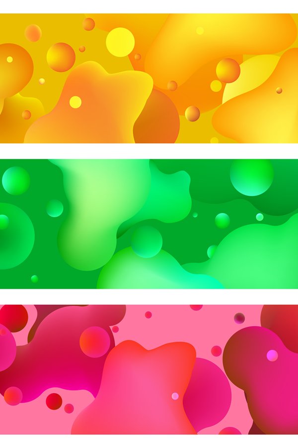Organic gradients seamless patterns