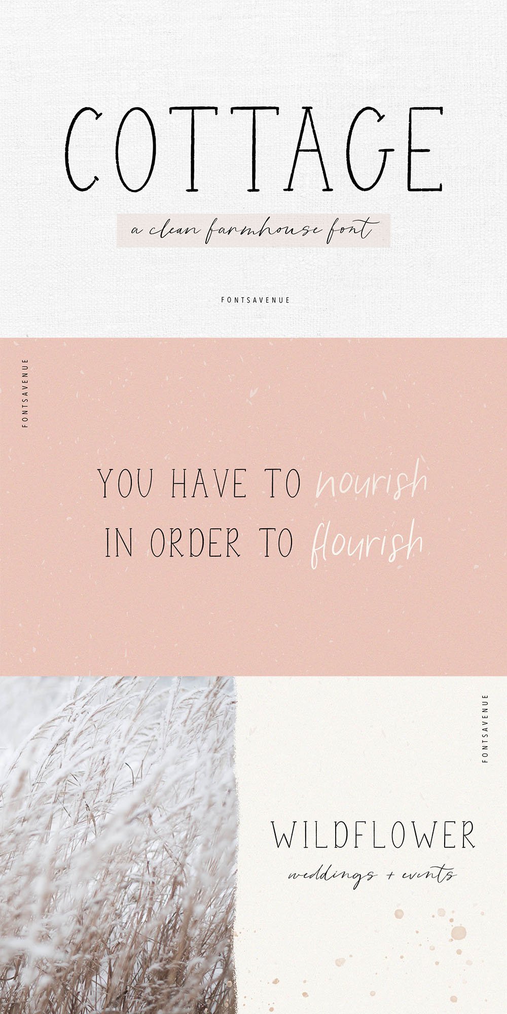 Cottage | Thin Serif Font Handwritten