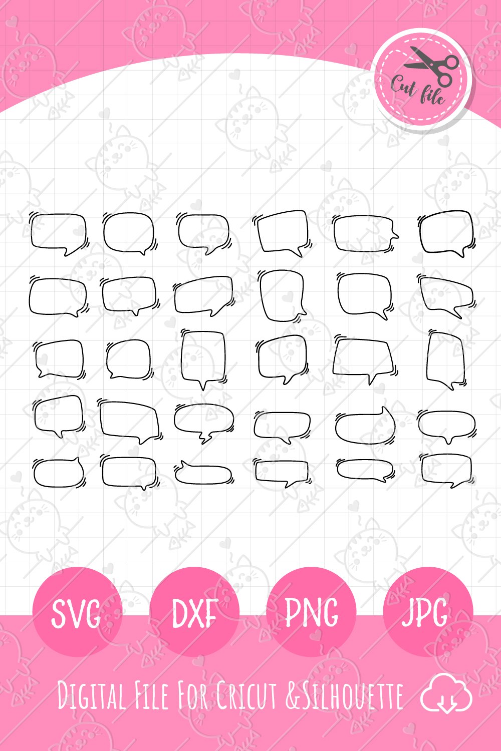 Comic Speech Bubble SVG | Dialogue Element | Svg (2836333)