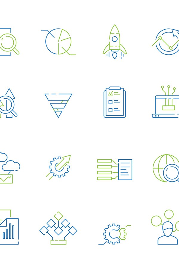 Business analysis icon. Manager strategy diagram graphics of