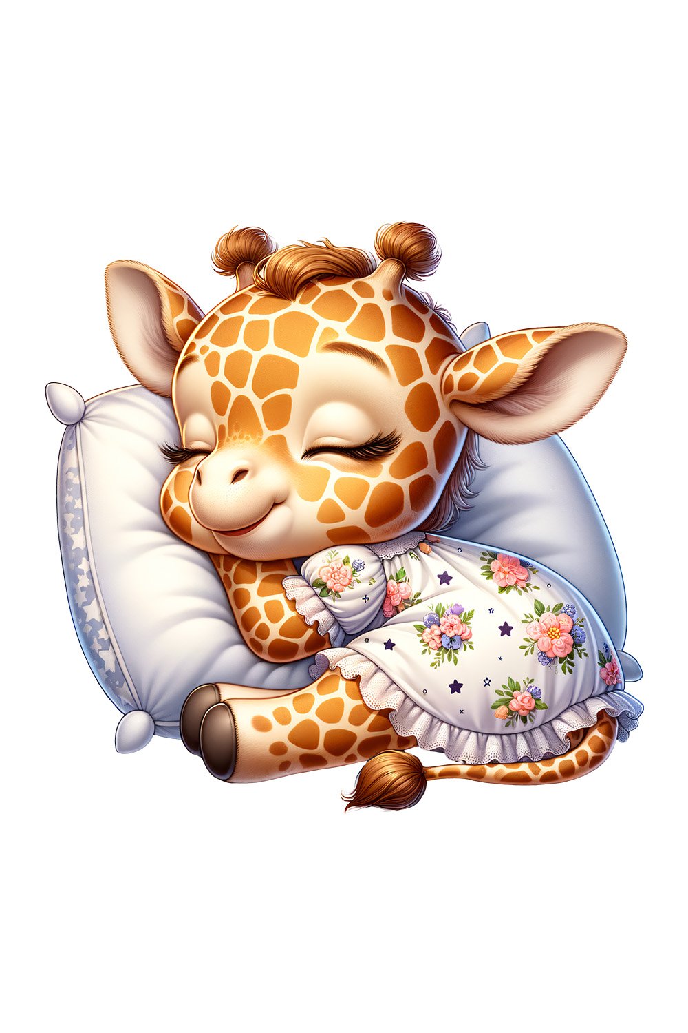 Giraffe Sleeping Clipart, Animals Clipart (3487859)