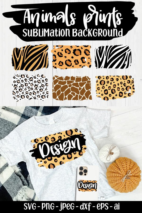 Animal Print Sublimation Background PNG, (1472980)