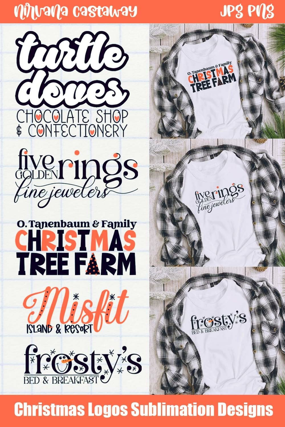 Christmas Logos Sublimation