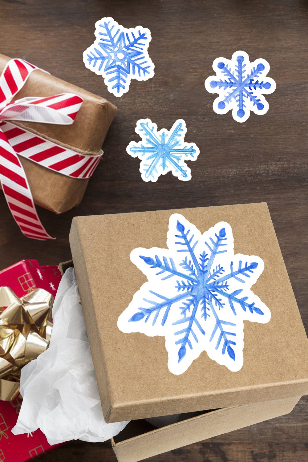 Crafters PNG Stickers printable snow winter.Snowflakes gift.