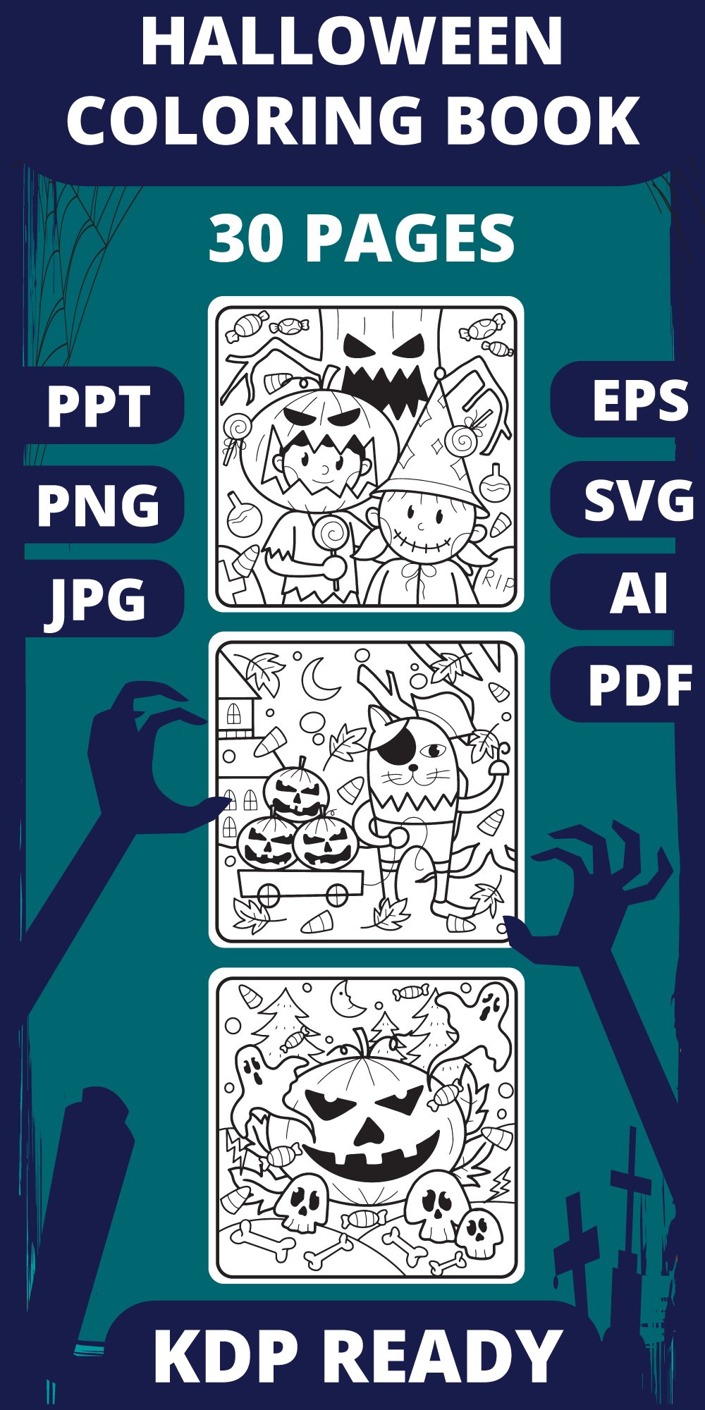 Halloween Coloring Book for Kids
