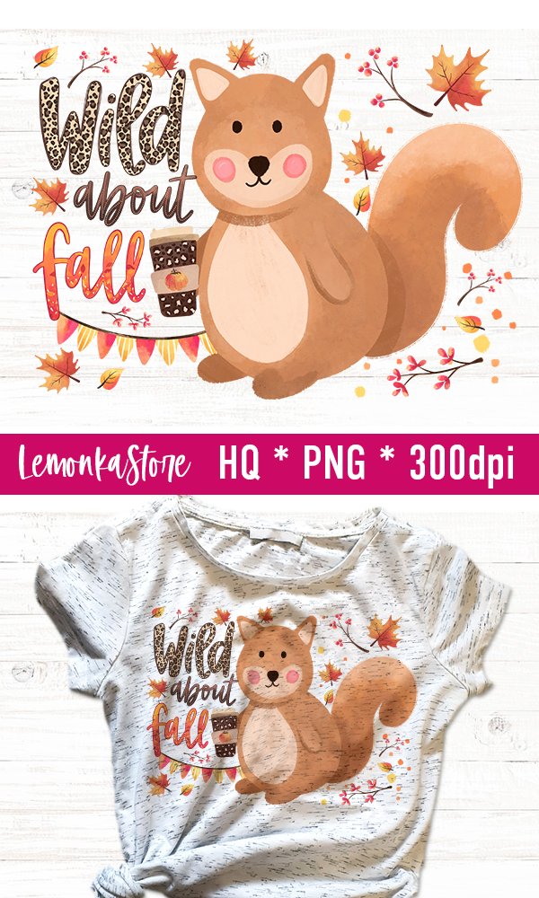 squirrel png | Autumn clipart | Fall png sublimation (1514862 ...
