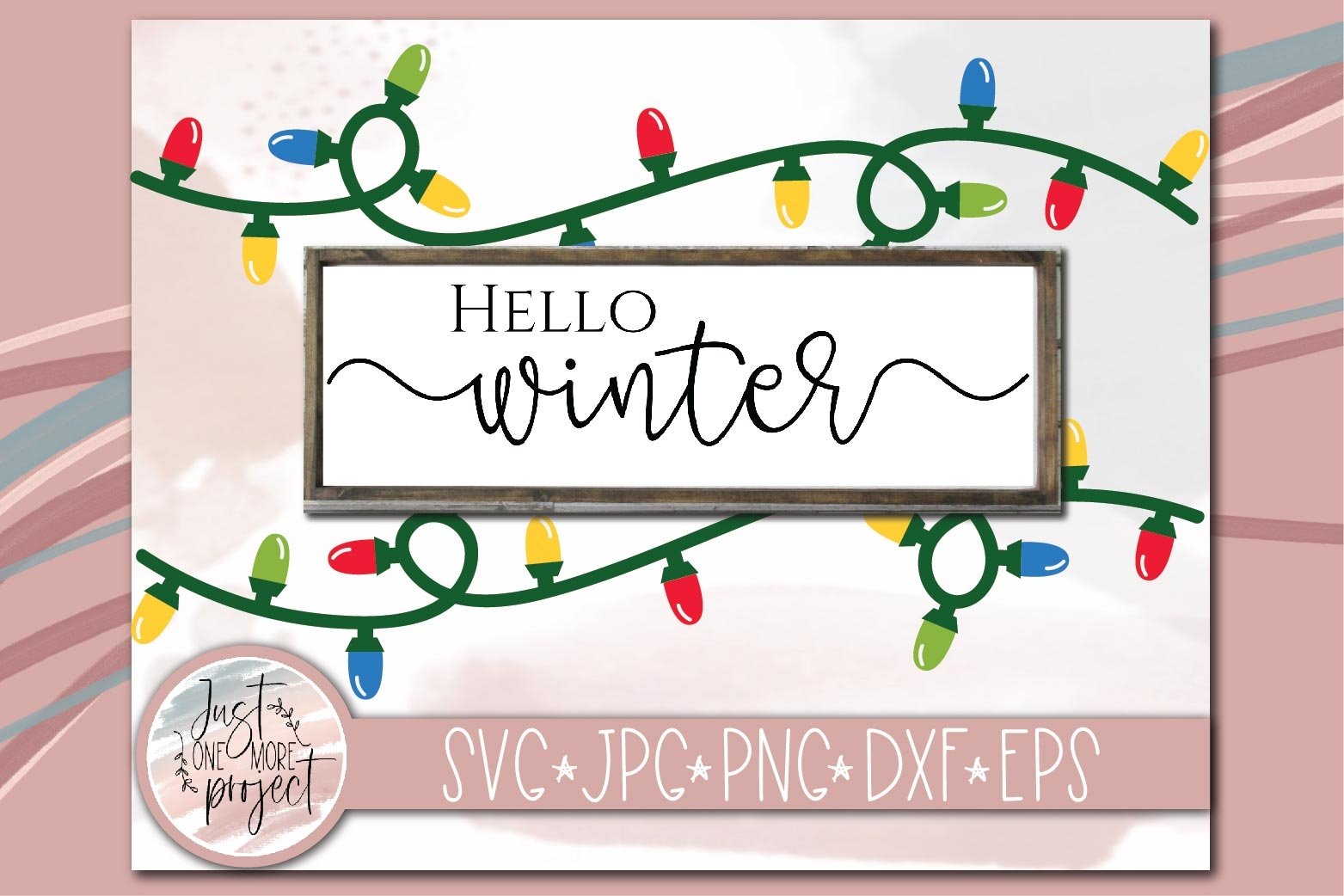 Hello Winter svg, Happy Holidays svg, Christmas sign svg