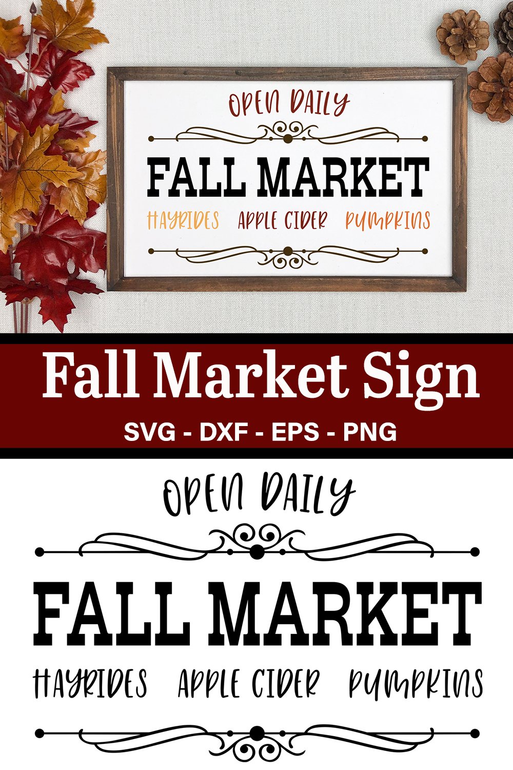 Fall Market Sign SVG