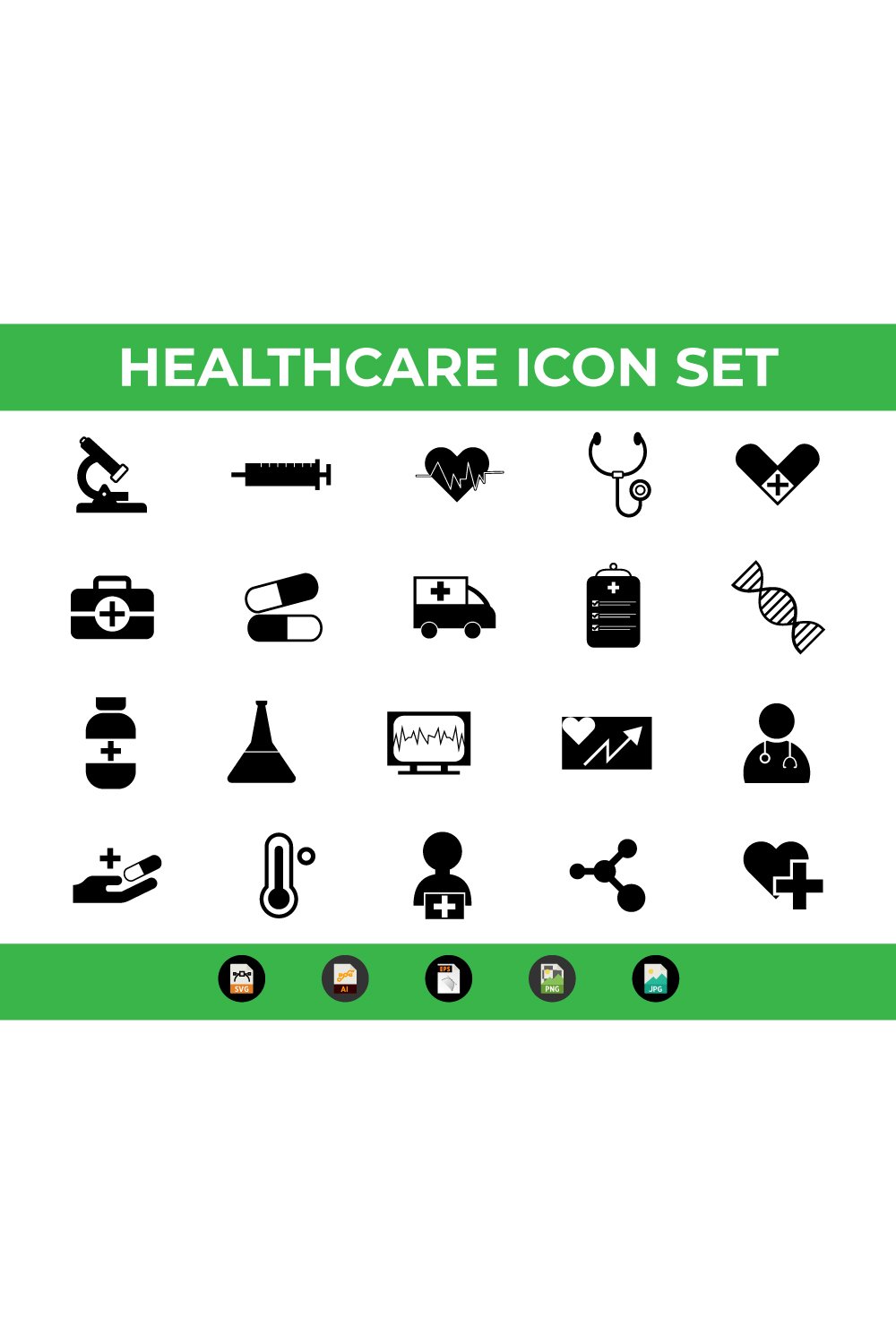 Healthcare and Medical Icons Vector and SVG