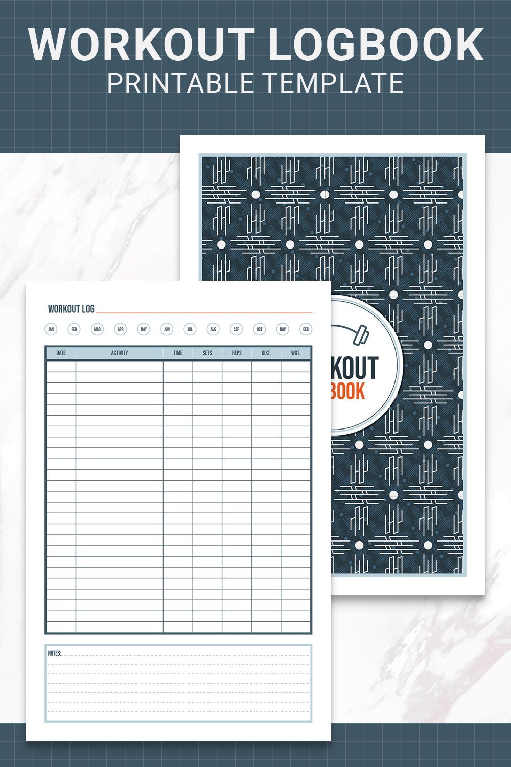 Workout Logbook Printable Template