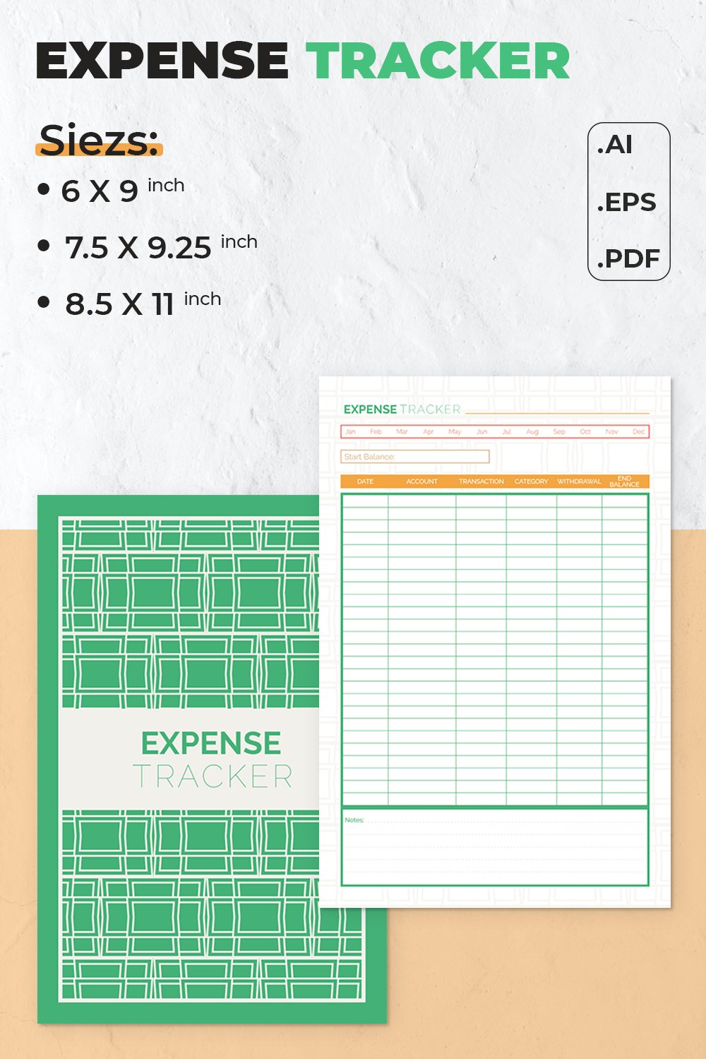 Expense Tracker | Printable Template (2279119)