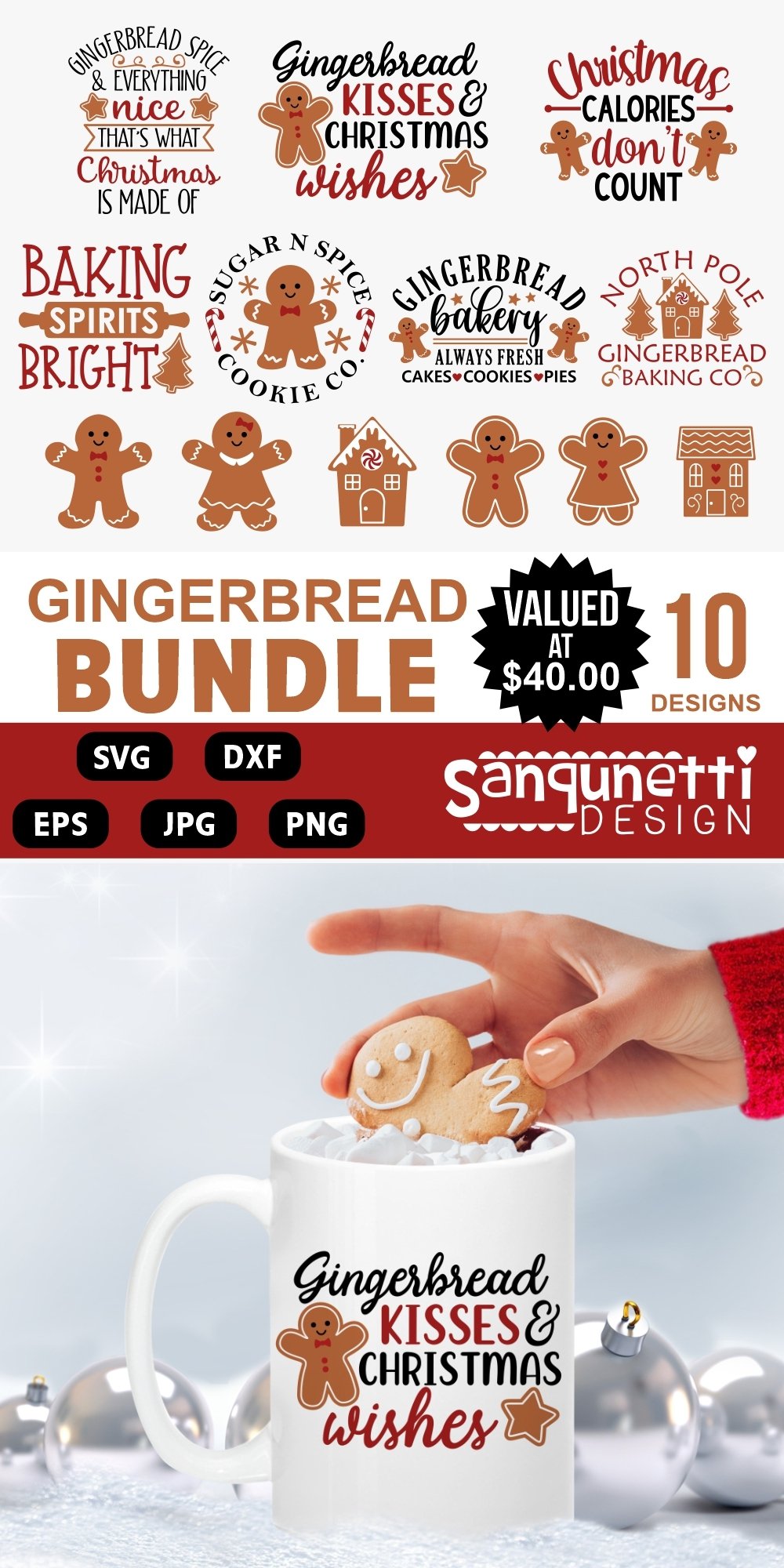 Gingerbread Bundle | Gingerbread SVG