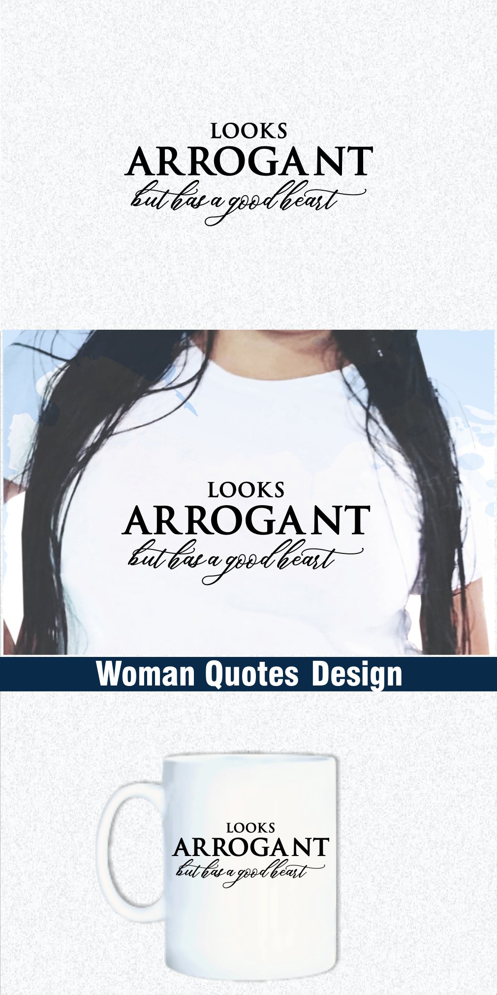 sarcastic svg, Looks Arrogant But Has a Good Heart Quote Svg