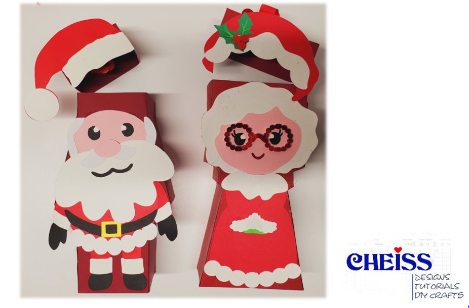 Santa and Mama Claus Christmas Boxes