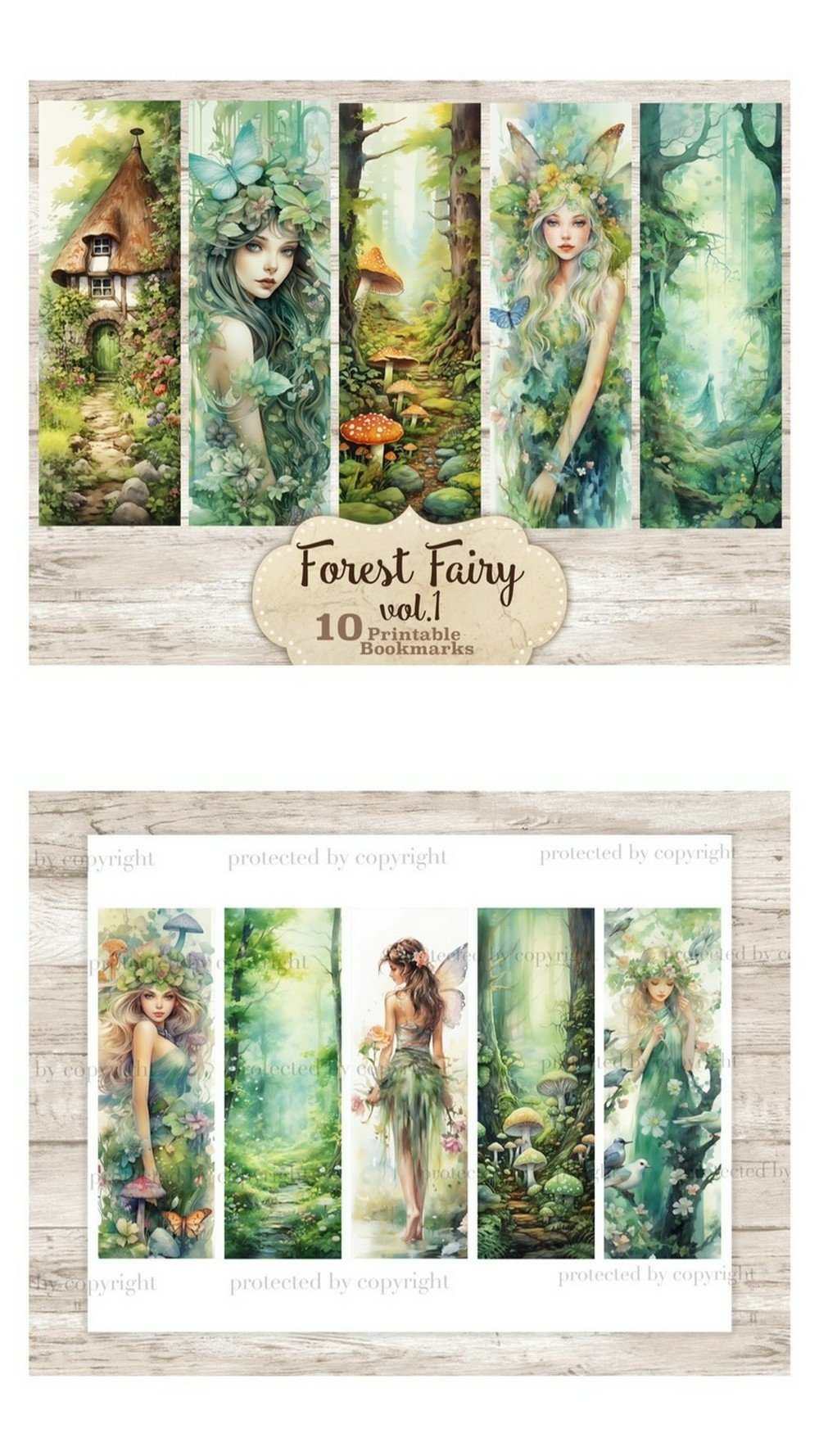 Fairy Bookmarks | Forest Printable