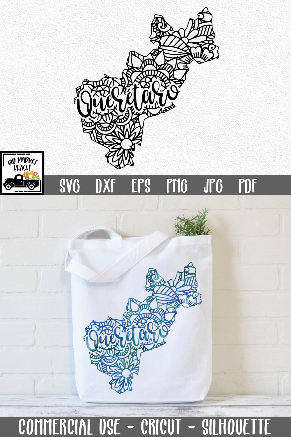 Querétaro SVG File - Querétaro Mexico State Mandala