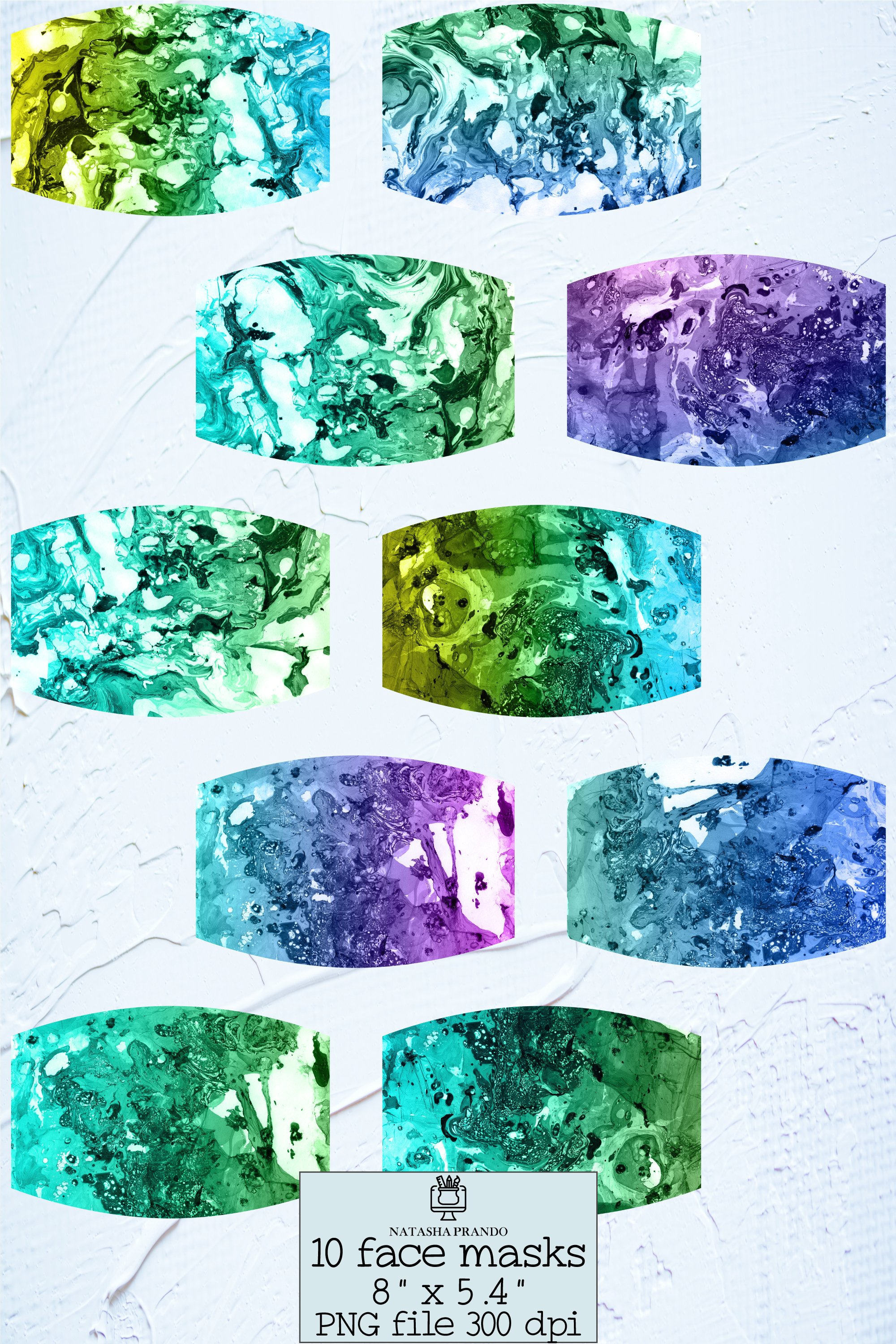 Beach Marble Texture Face Mask