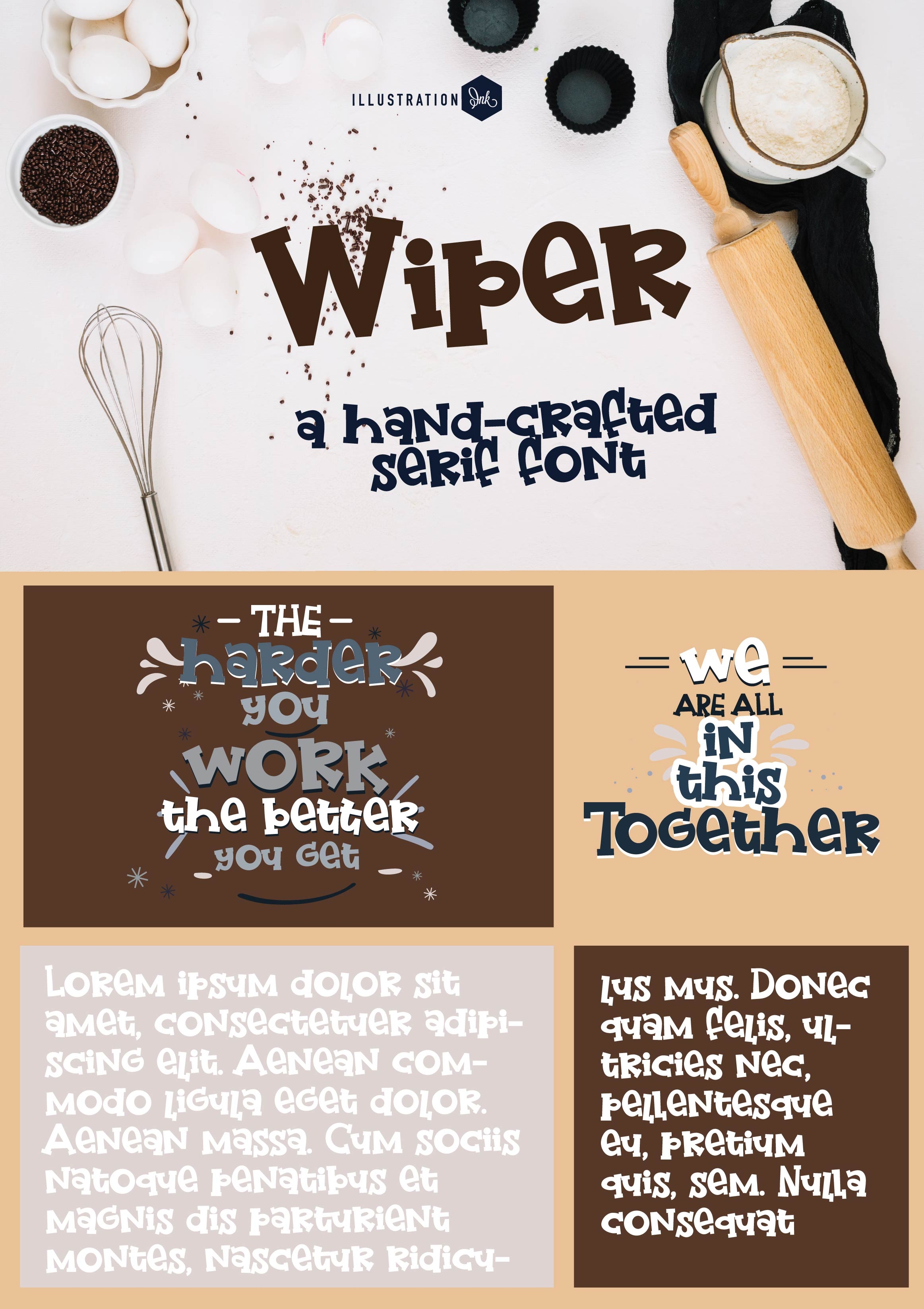 Hand-crafted, crafty, hand-written font