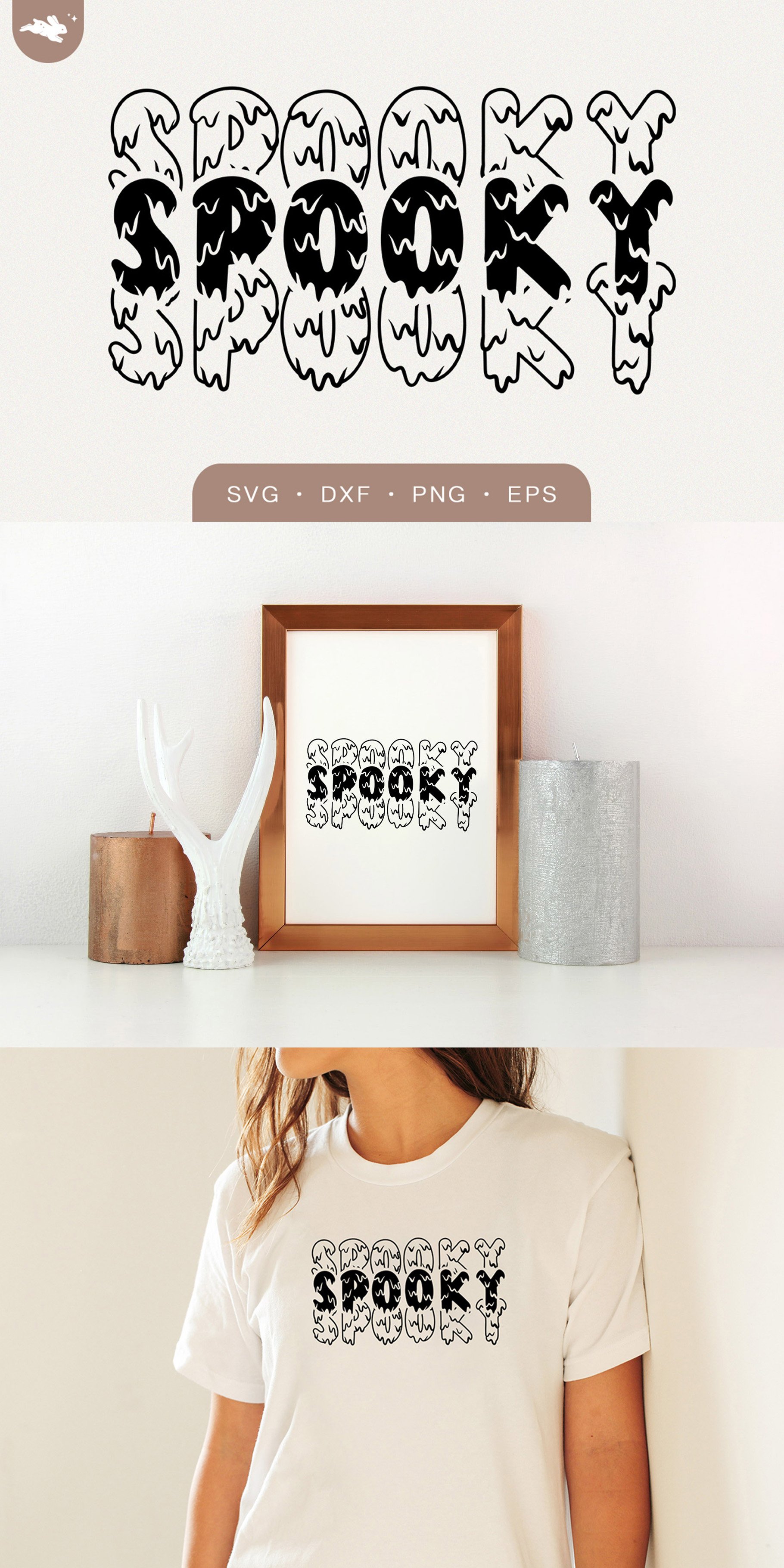 Spooky SVG file, Spooky Halloween Sign SVG