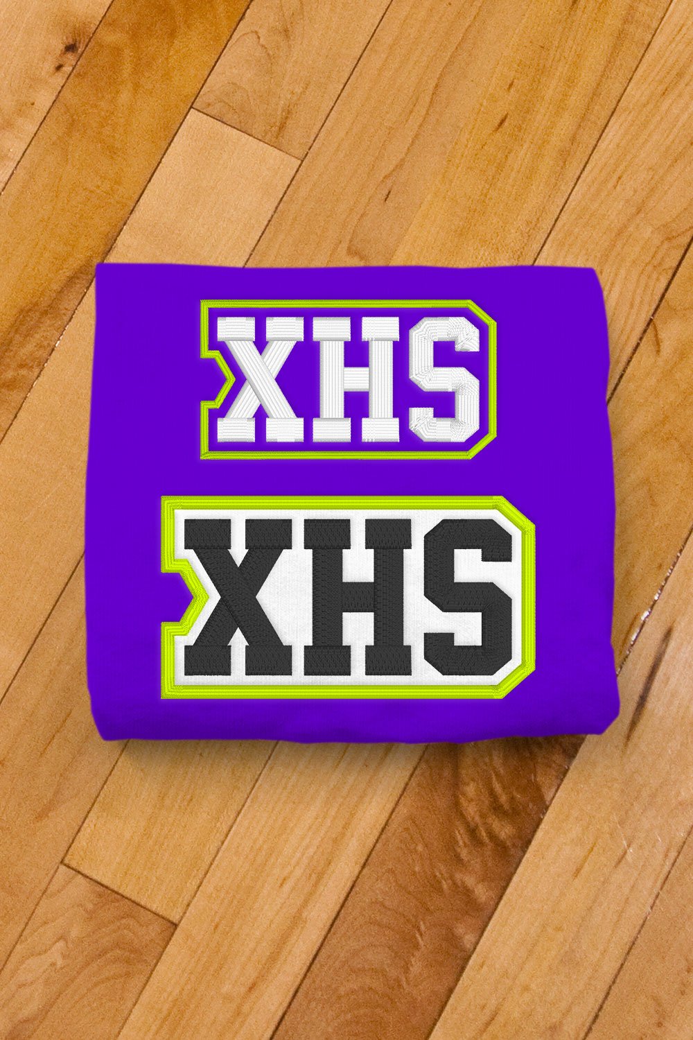 XHS High School Initials Embroidery File