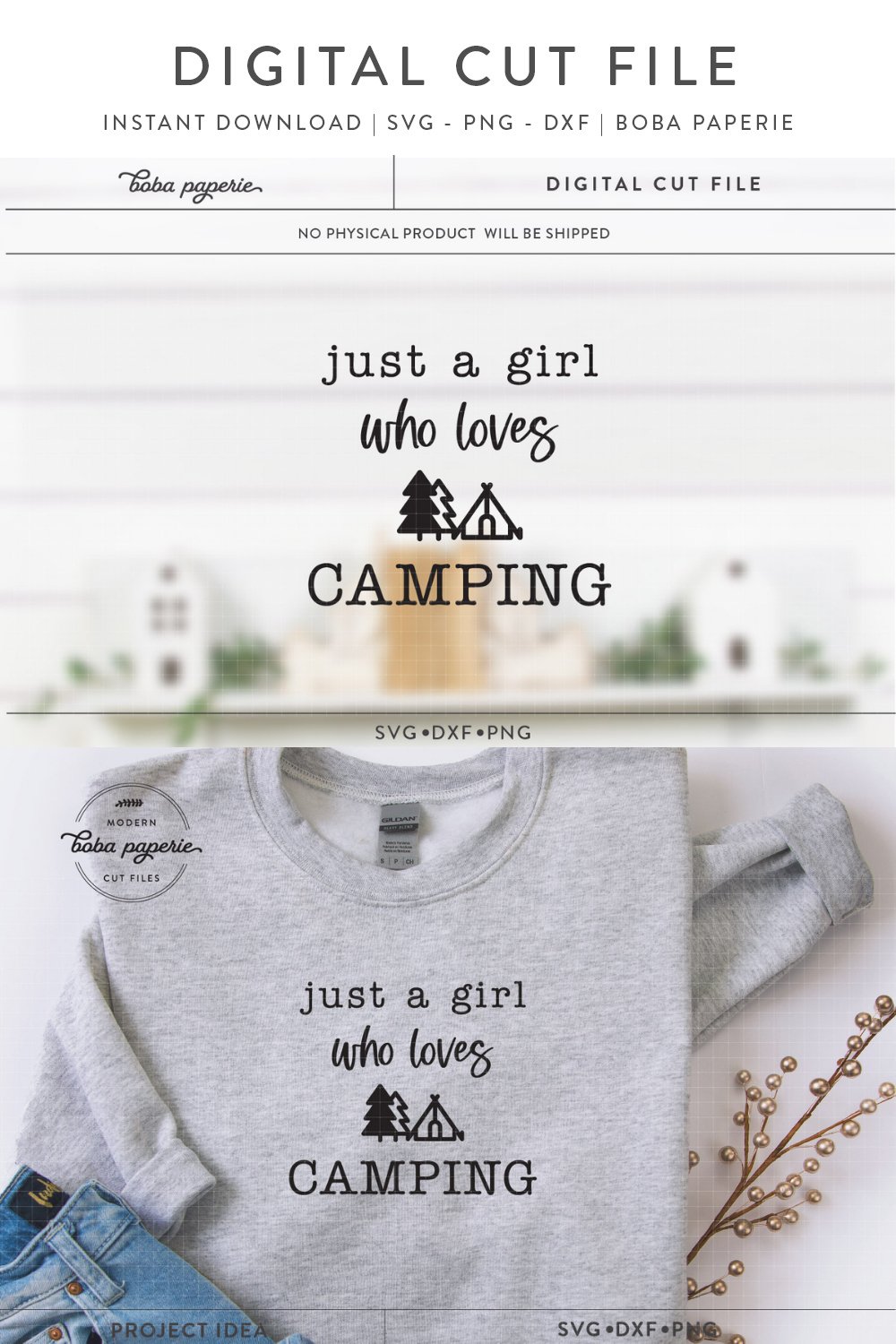 Just A Girl Who Loves Camping | girl camping shirt svg